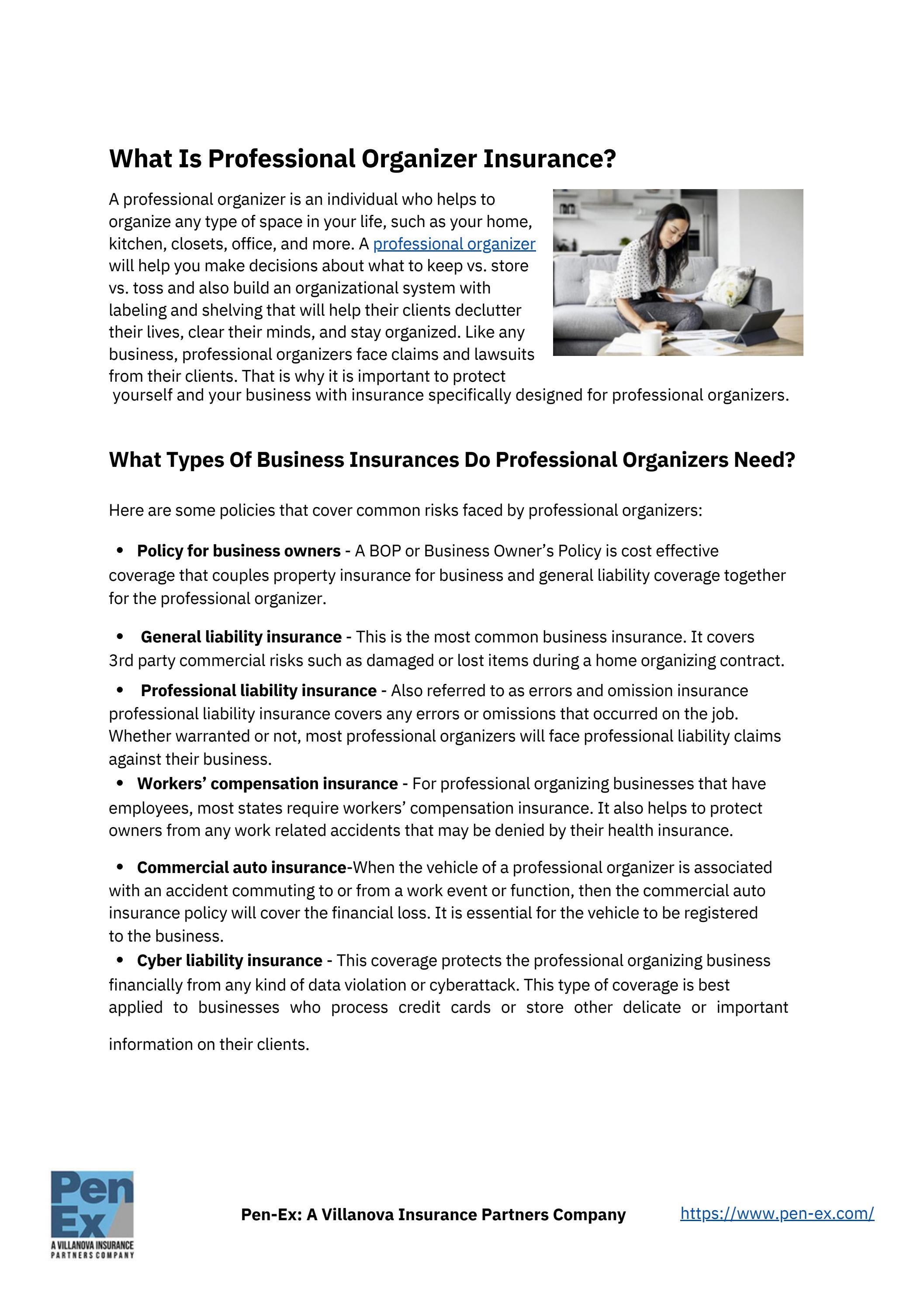What Is Professional Organizer Insurance by gray1009 - Issuu