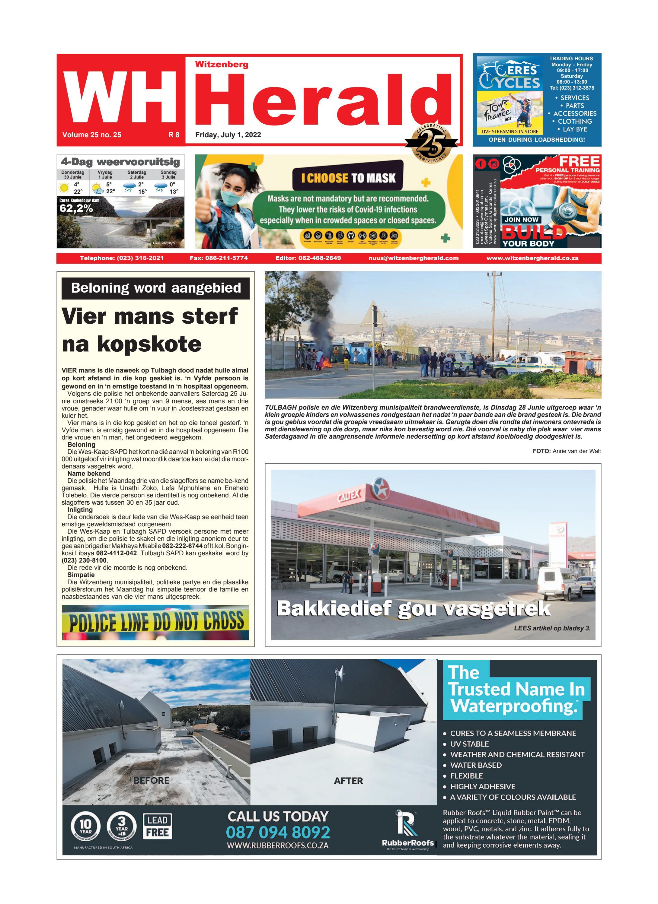 Witzenberg Herald Vol.25 no. 25 (Online Weergawe) by Witzenberg Herald ...