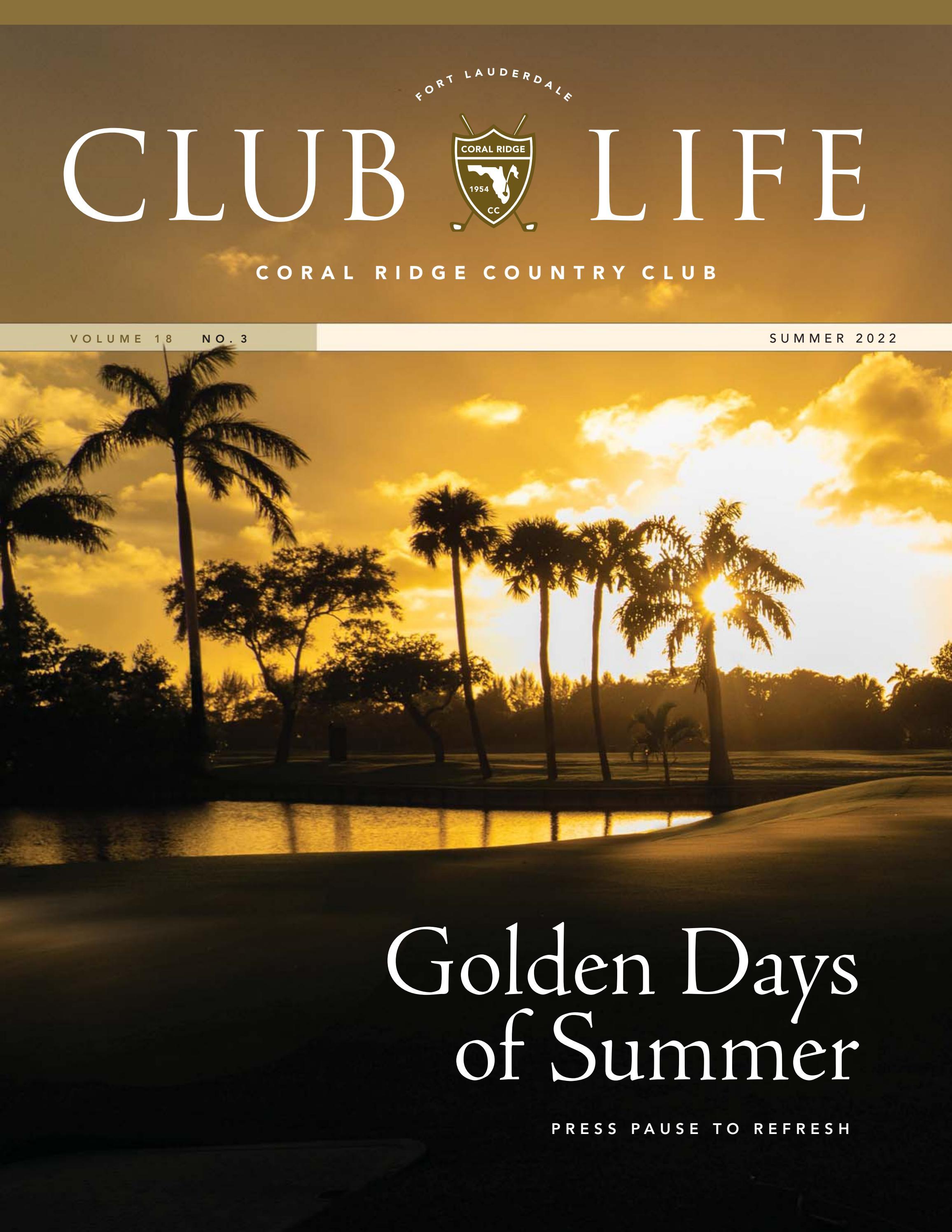 CRCC Club Life Newsletter | Summer 2022 by Member Services - Issuu