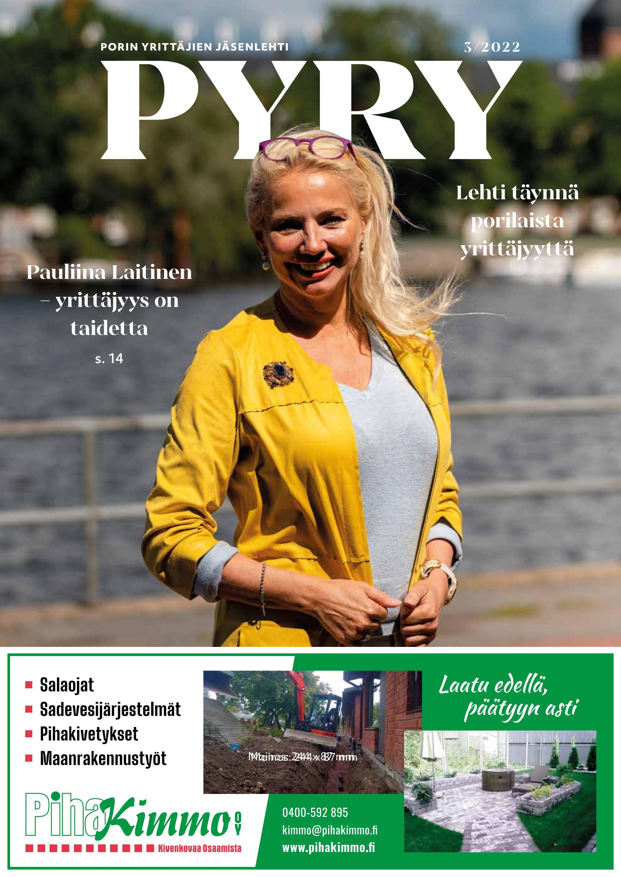 PYRY 3/2022 by Porin Yrittäjät - Issuu