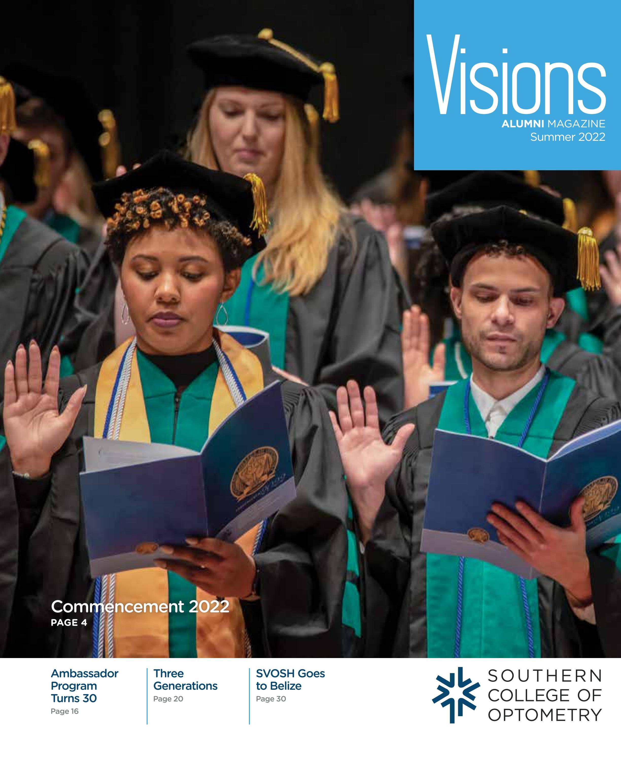Visions Alumni Magazine - Summer 2022 by Southern College of Optometry ...
