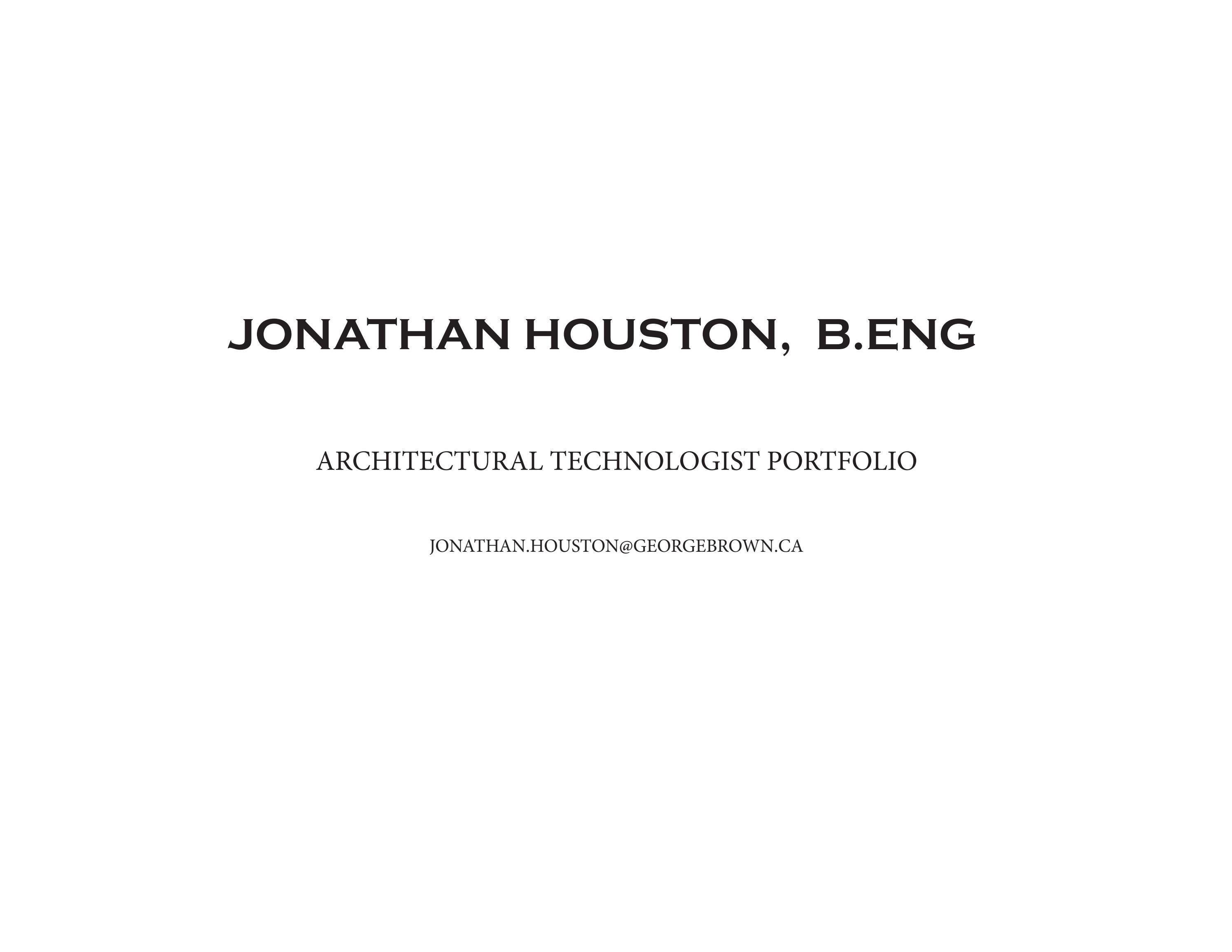 Architectural Technologist Portfolio - Jonathan Houston by Jonny - Issuu