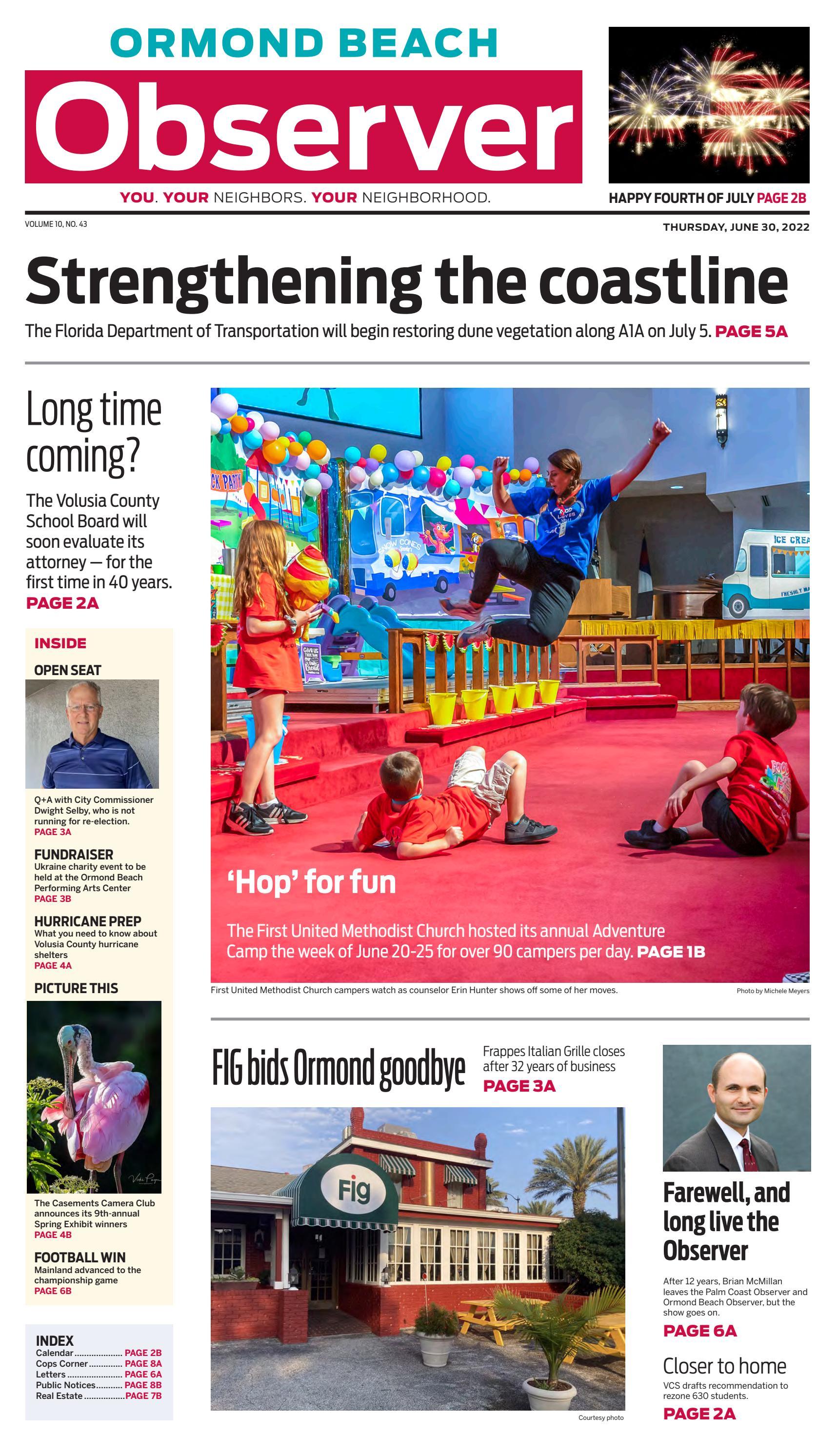 Ormond Beach Observer 6-30-22 by palmcoastobserver1 - Issuu