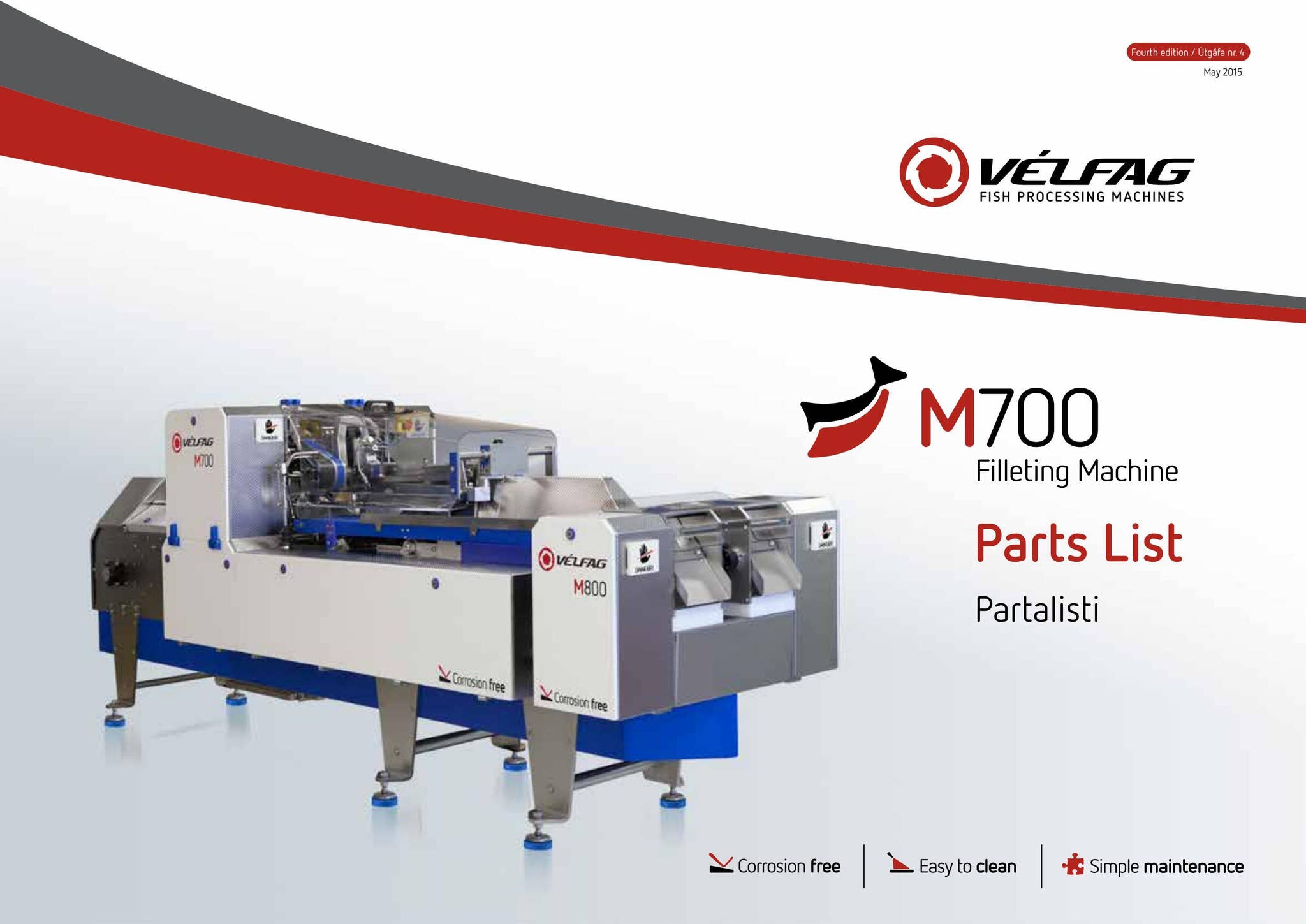 M700 filleting machine parts list (2012-2020) by Velfag - Issuu