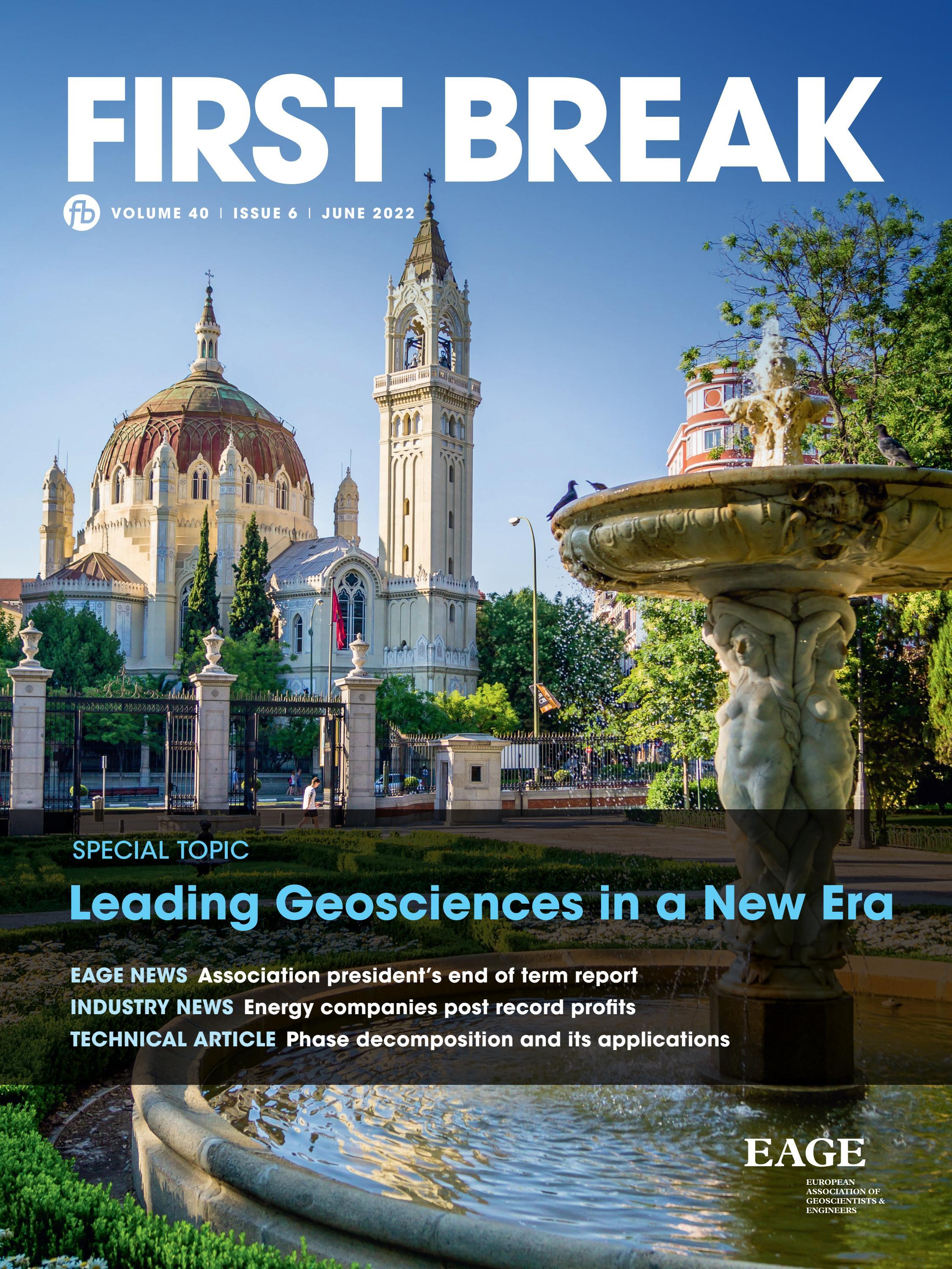 First Break June 2022 - Leading Geosciences in a New Era by EAGE - Issuu