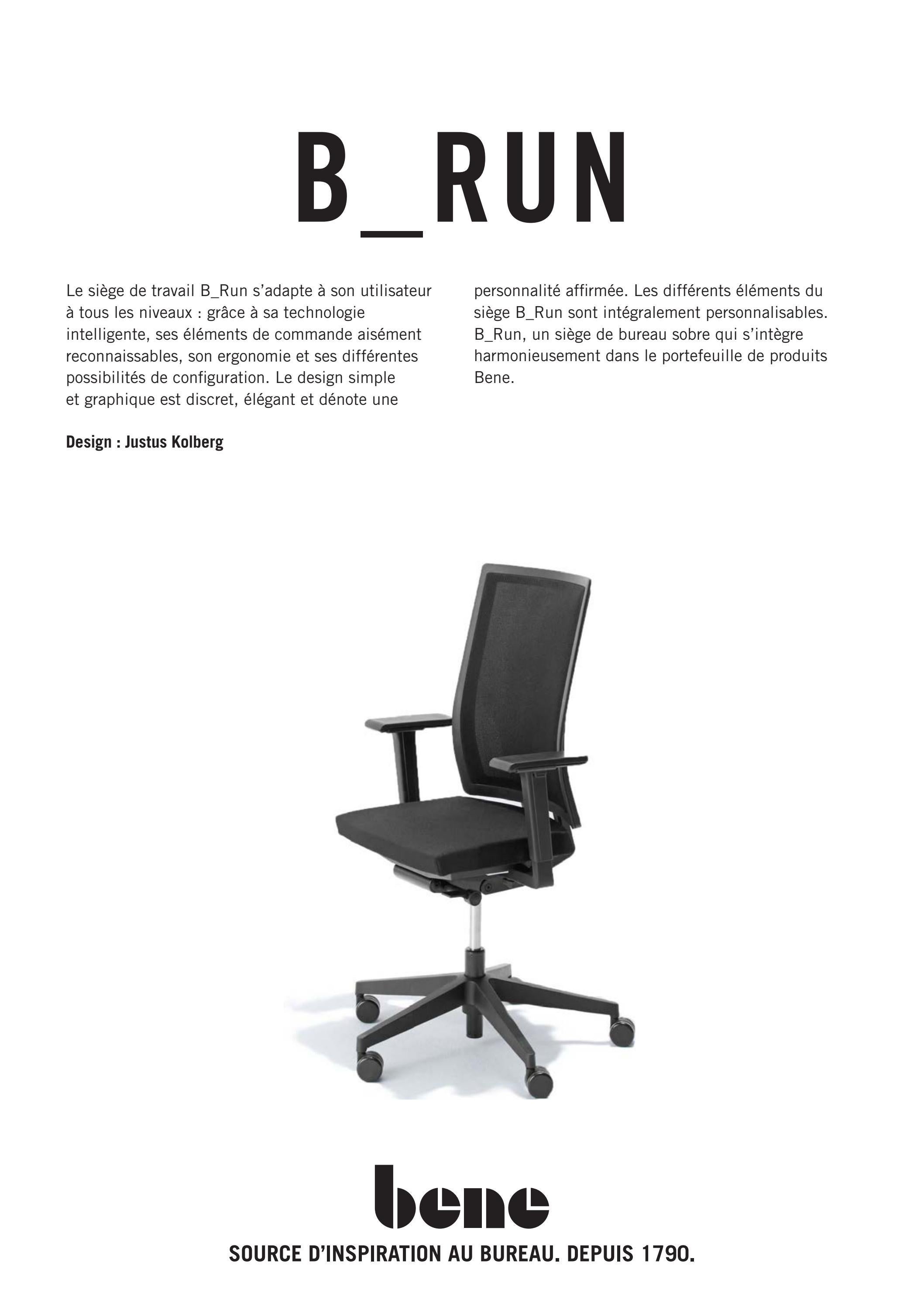 B_Run Product data sheet Francais by Bene Office - Issuu