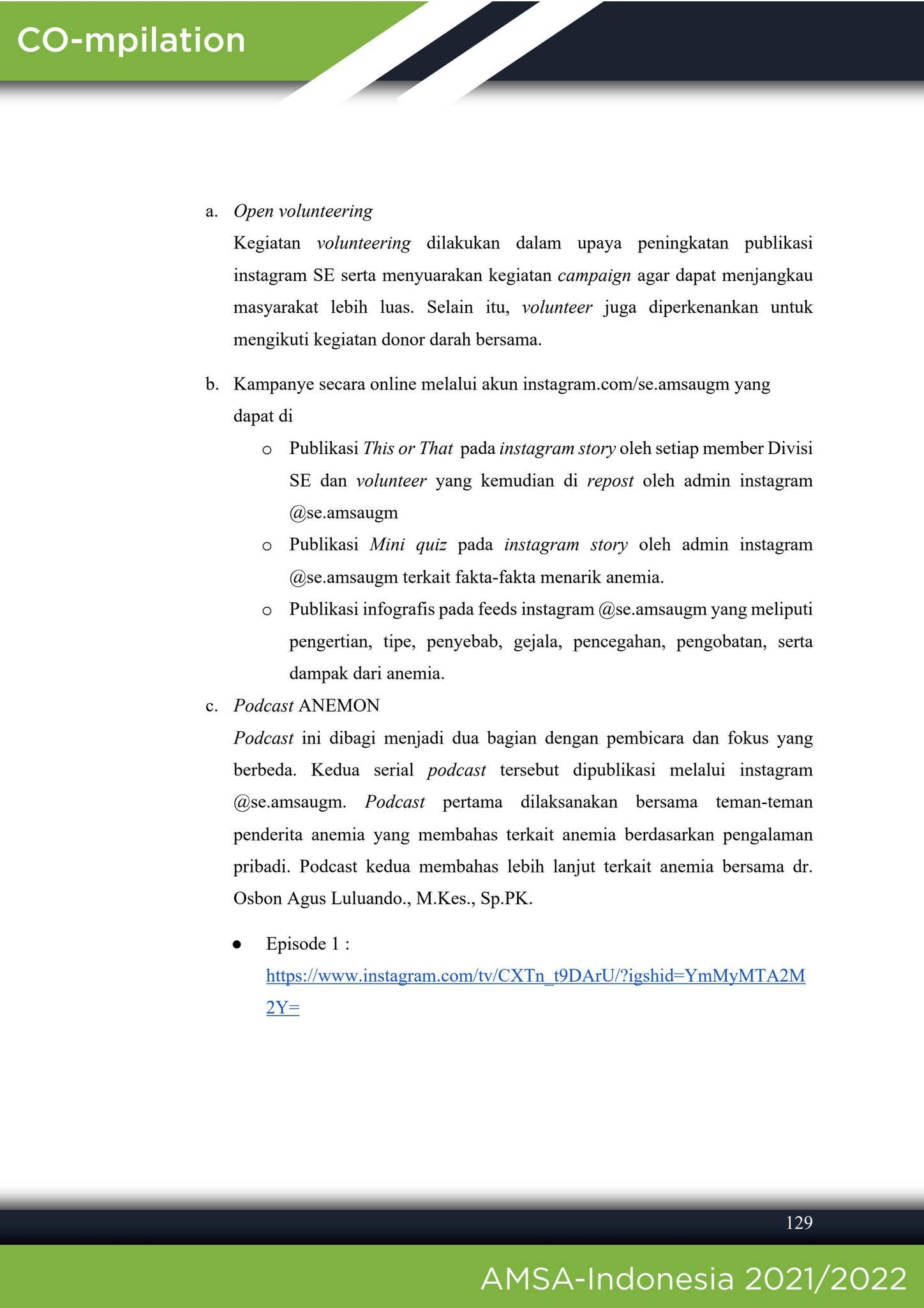 CO-mpilation AMSA-Indonesia 2021/2022 by AMSA-Indonesia - Issuu