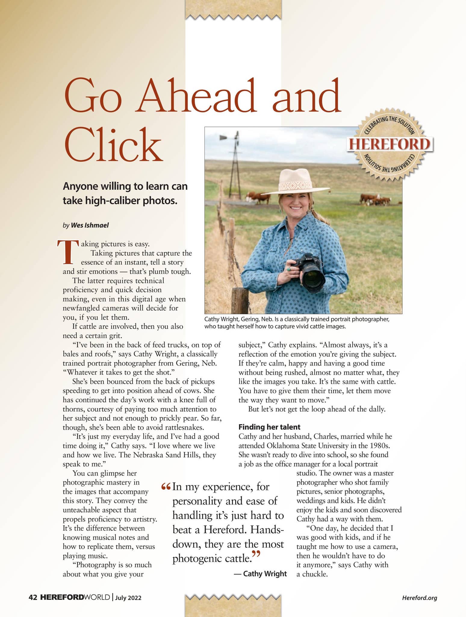 July 2022 Hereford World Magazine by American Hereford Association - Issuu