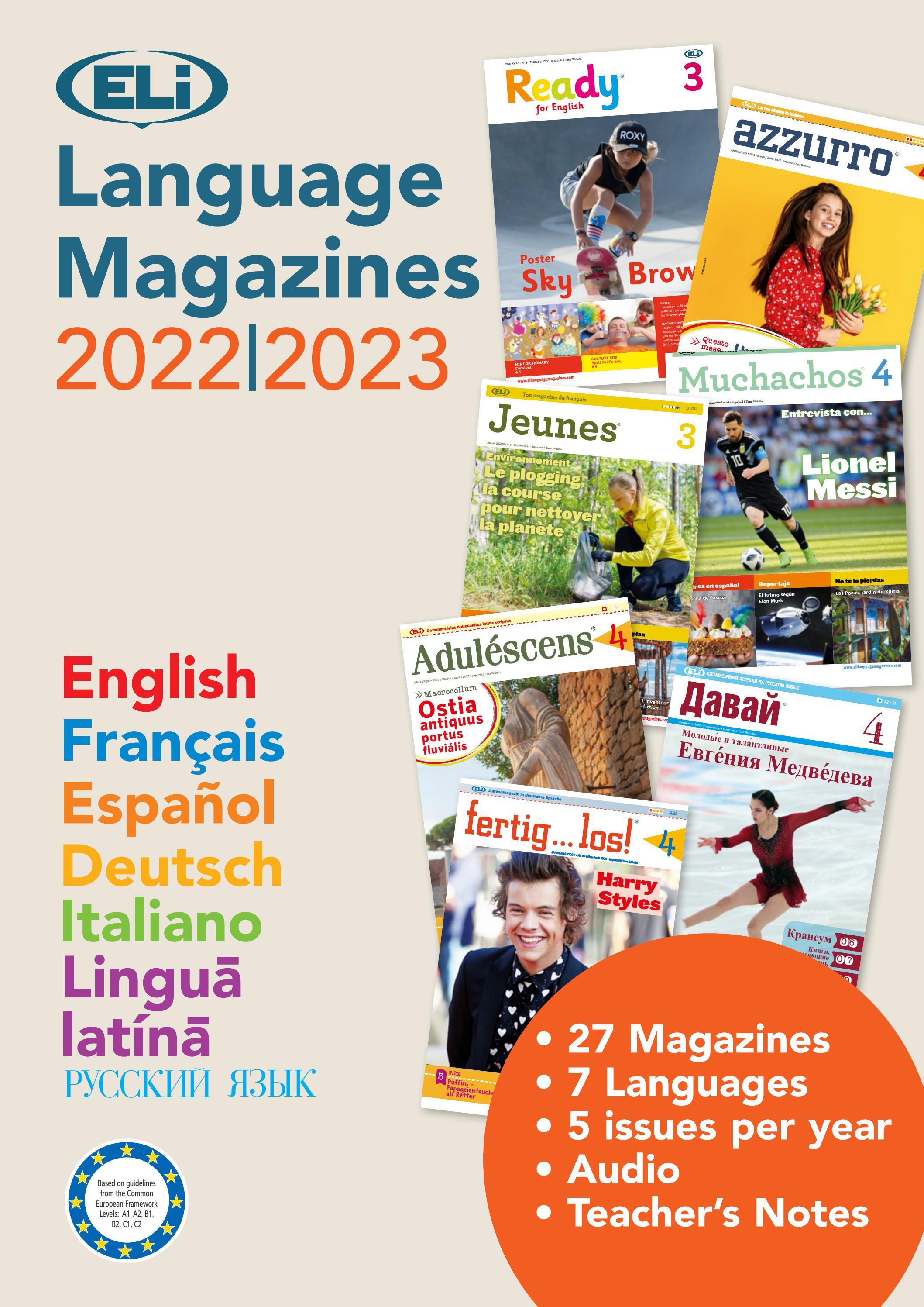 ELI Language Magazines - 2022-2023 Catalogue by ELI Publishing - Issuu