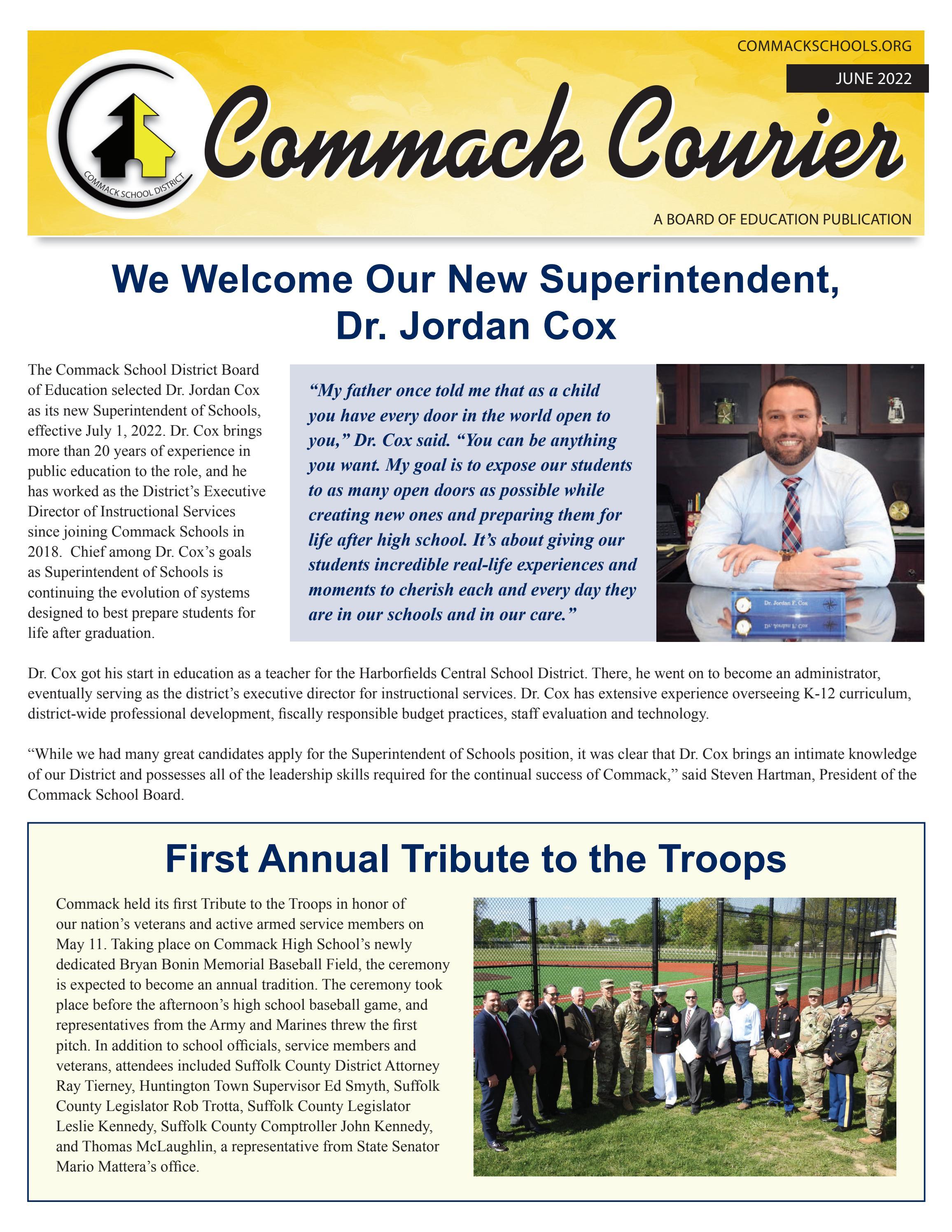 Commack Courier June 2022 by Commack Public Schools - Issuu