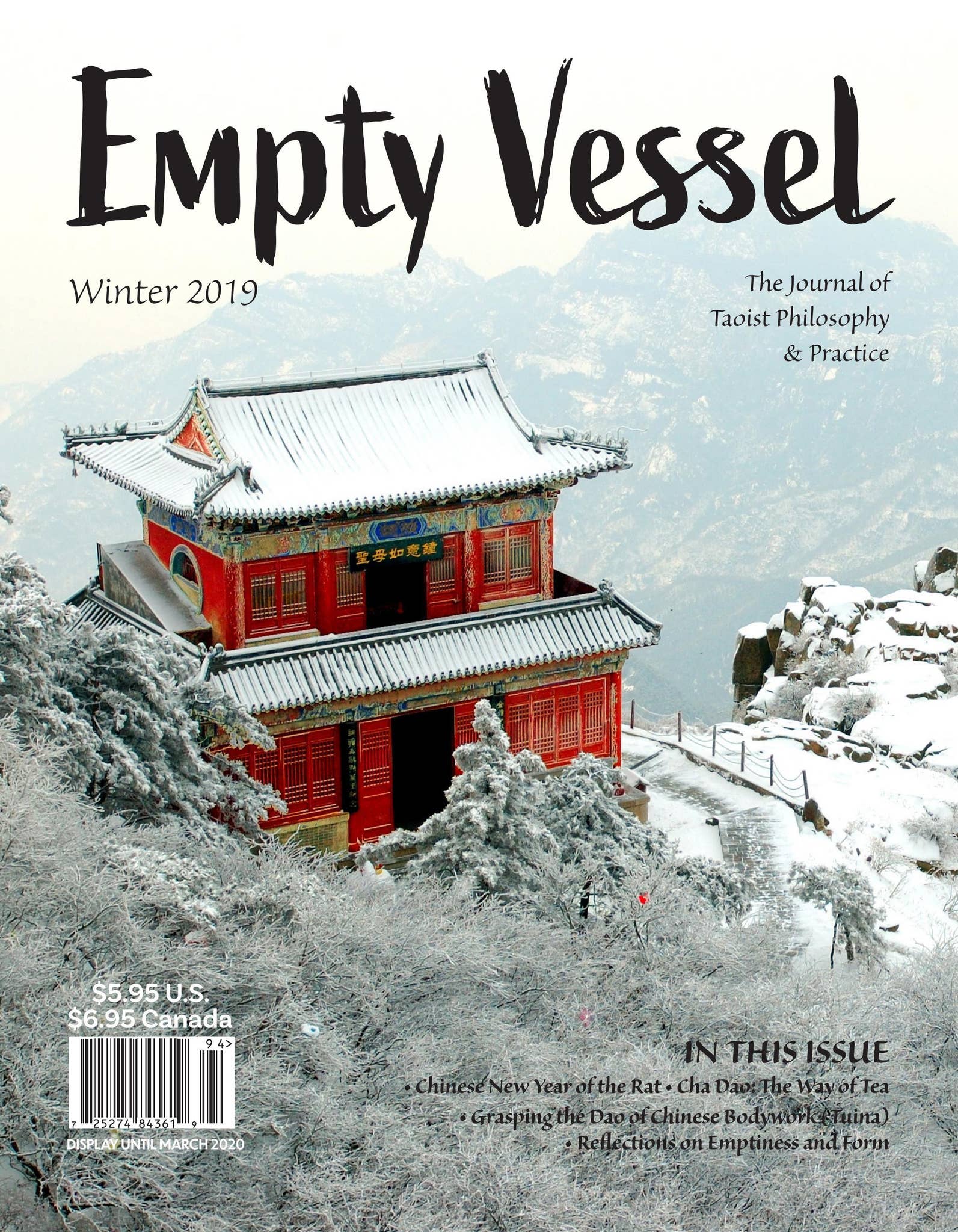 EMPTY VESSEL: Journal of Taoist Philosophy And Practice WINTER 2019 by ...
