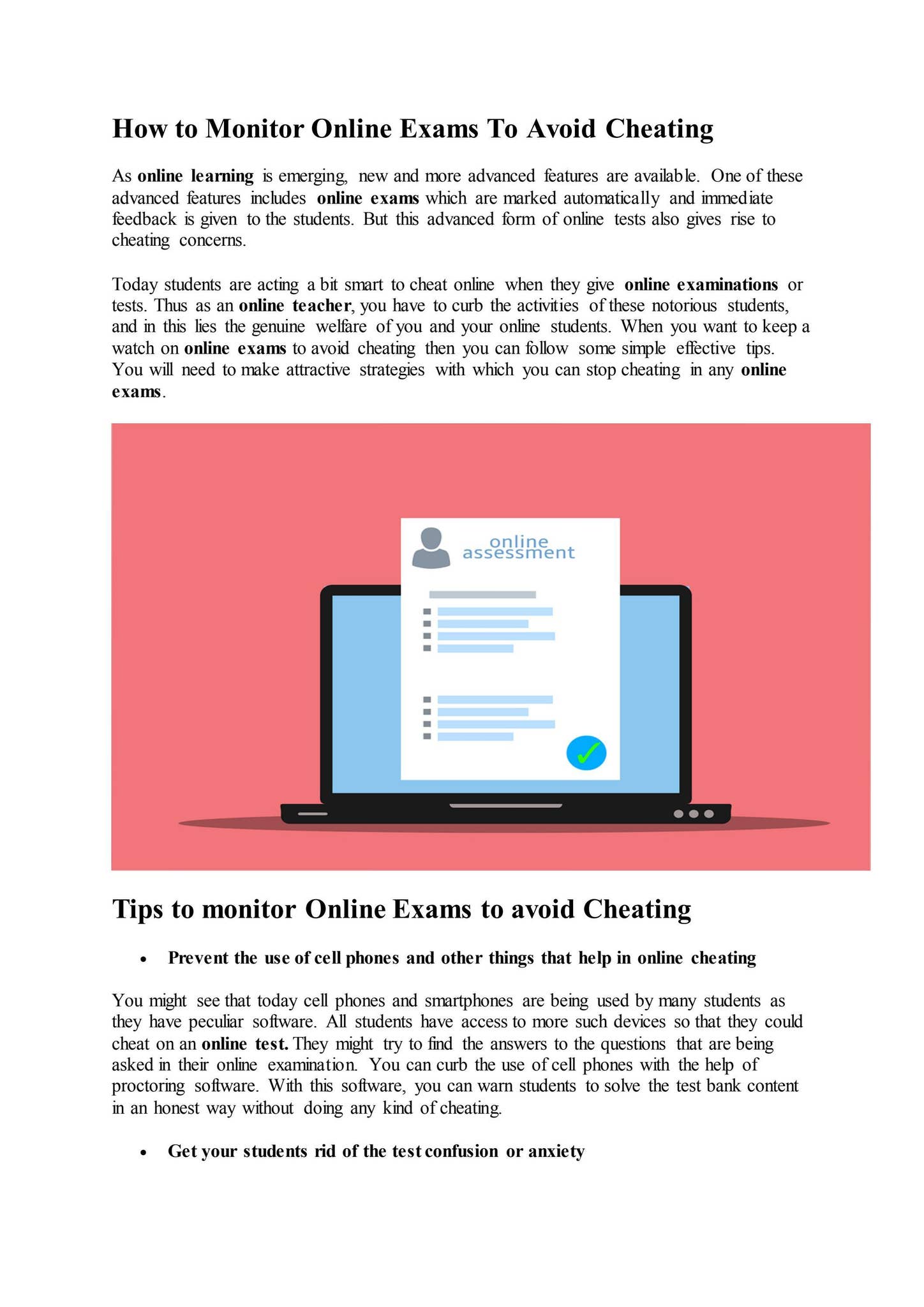 How to Monitor Online Exams To Avoid Cheating by class plus - Issuu