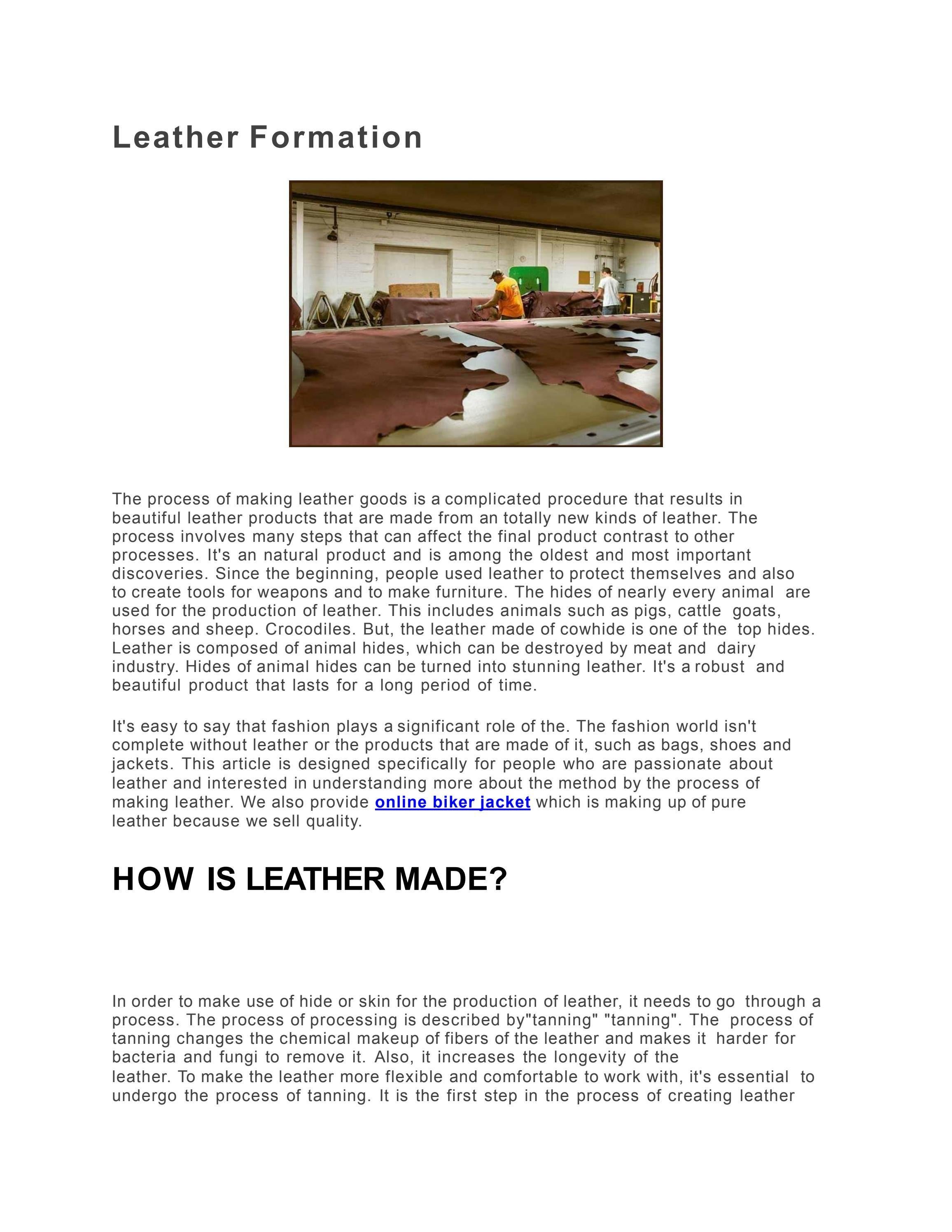 Leather Formation by D-ten store - Issuu