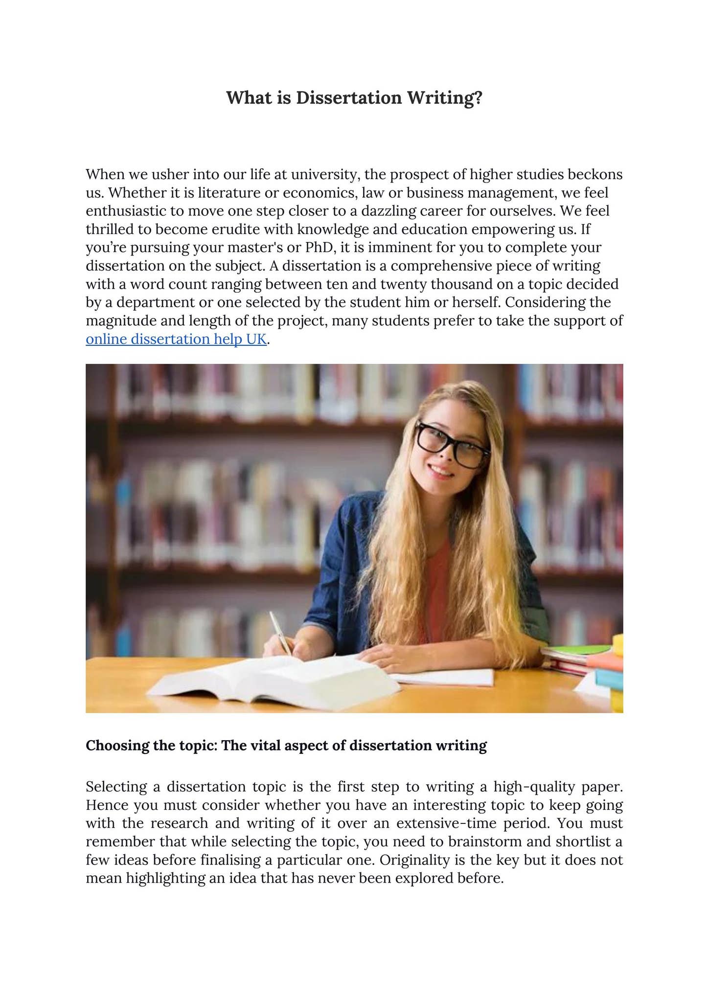 What is Dissertation Writing? by British Dissertation Help - Issuu