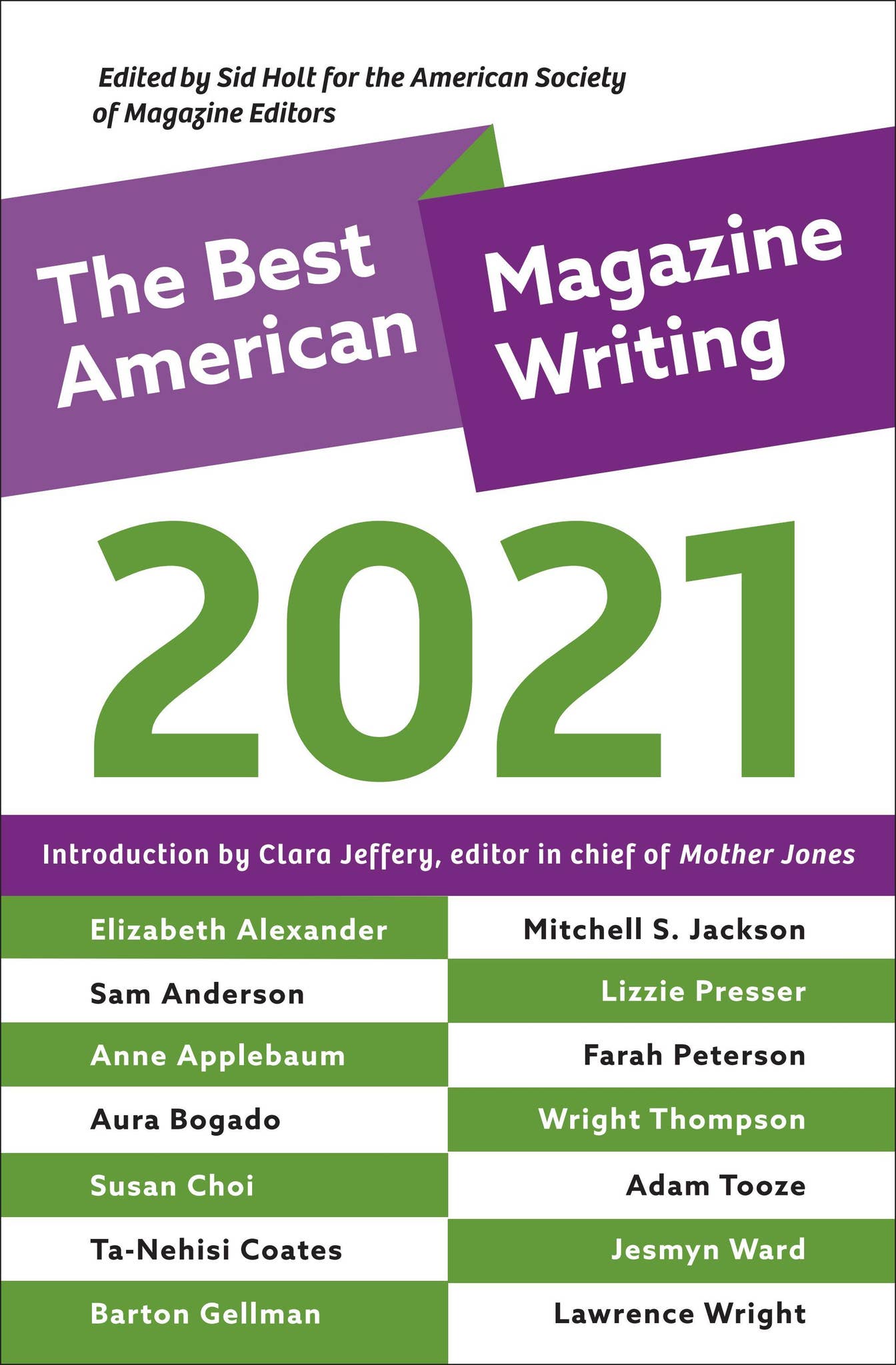 The Best American Magazine Writing 2021, edited by Sid Holt ...