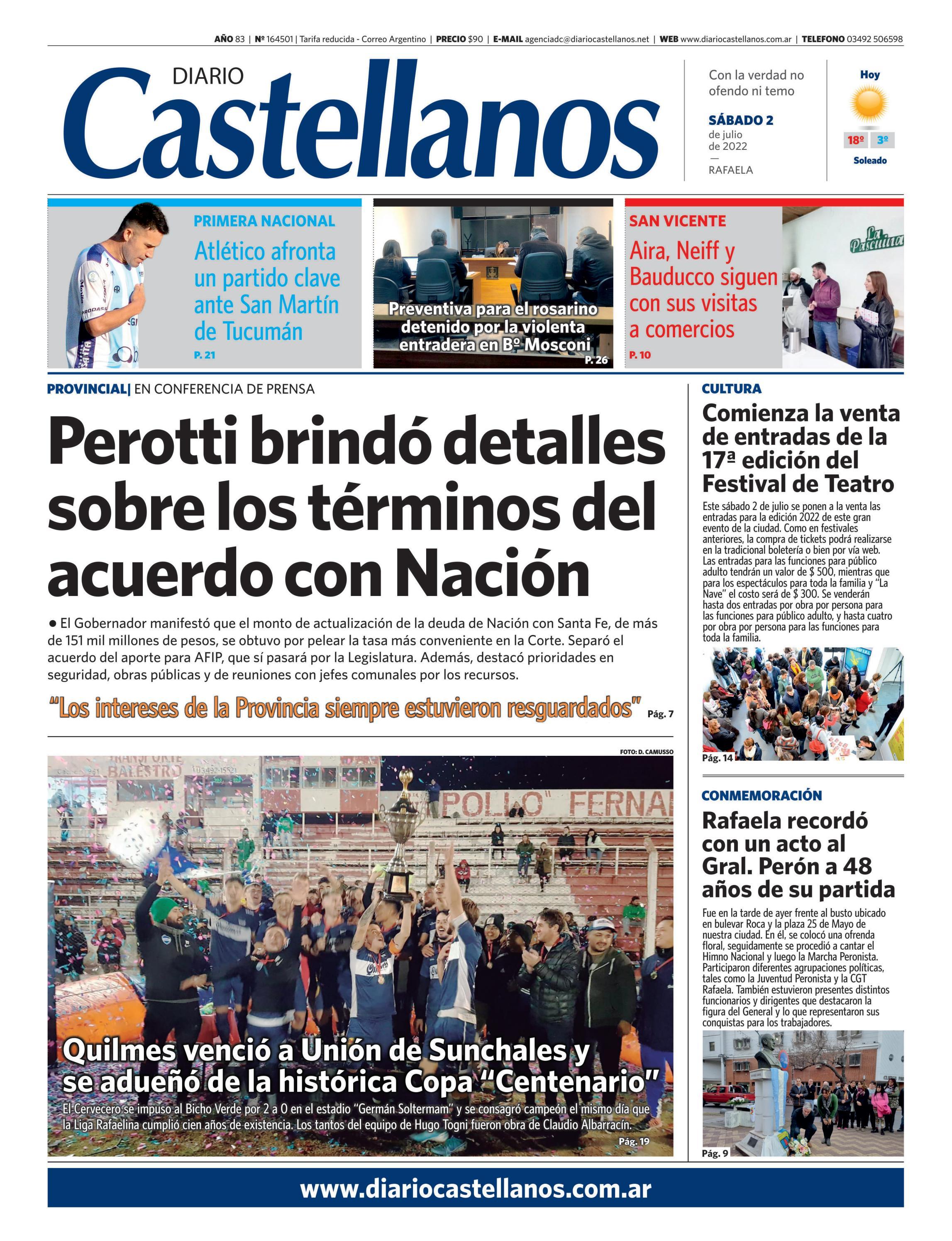 Diario Castellanos 02 07 22 by Diario Castellanos - Issuu