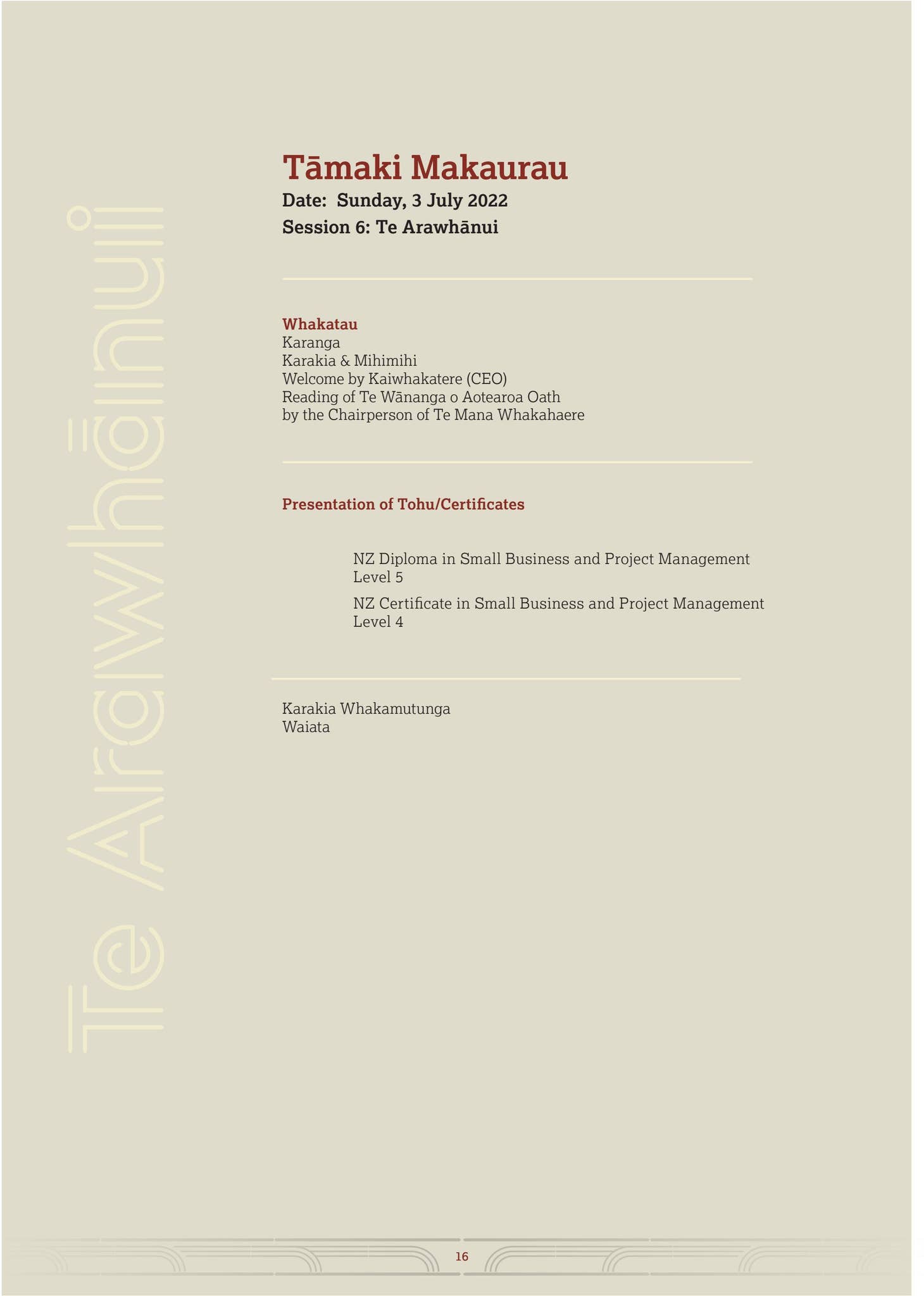 TWOA Graduation Booklet 2022 - Tāmaki Makaurau by Te Wananga o Aotearoa ...