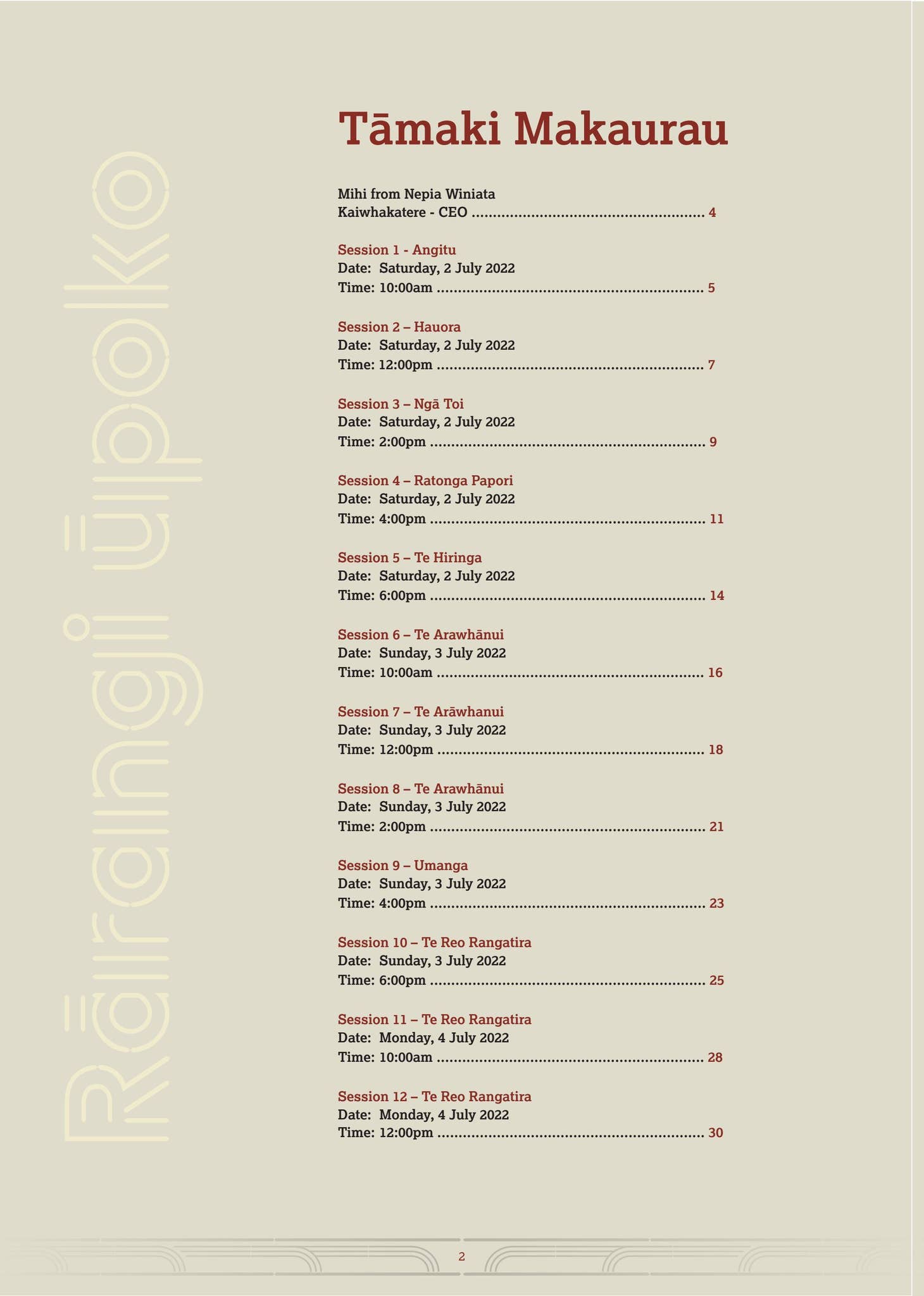 TWOA Graduation Booklet 2022 - Tāmaki Makaurau by Te Wananga o Aotearoa ...
