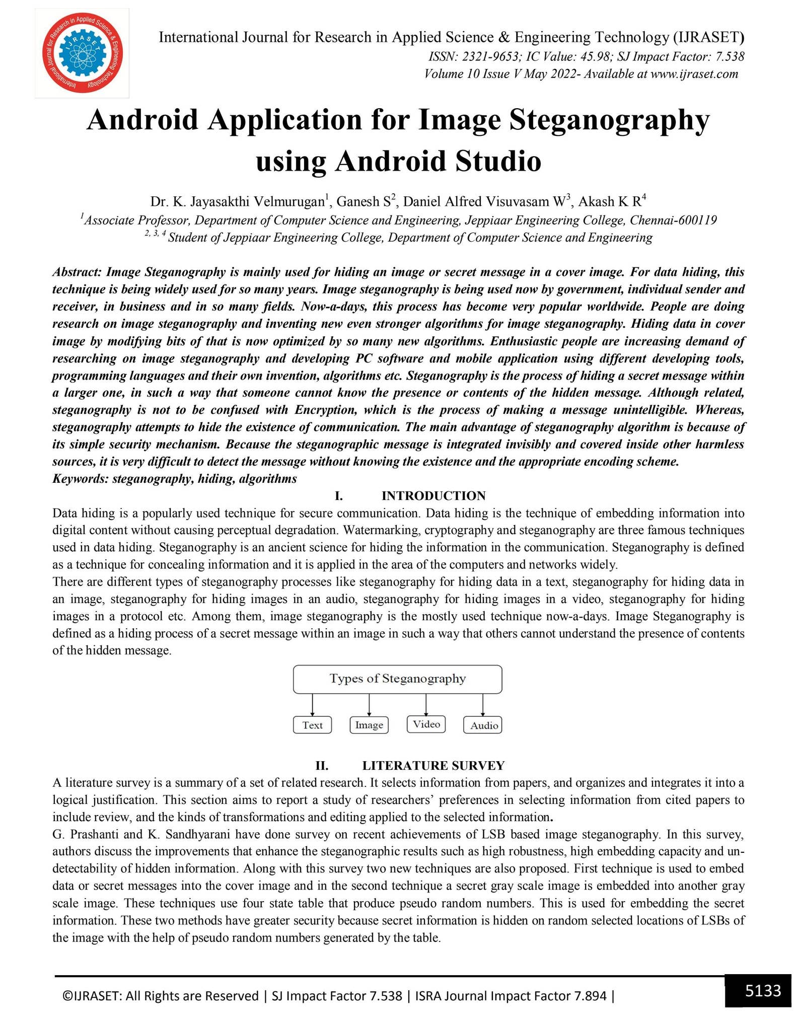 Android Application for Image Steganography using Android Studio by ...