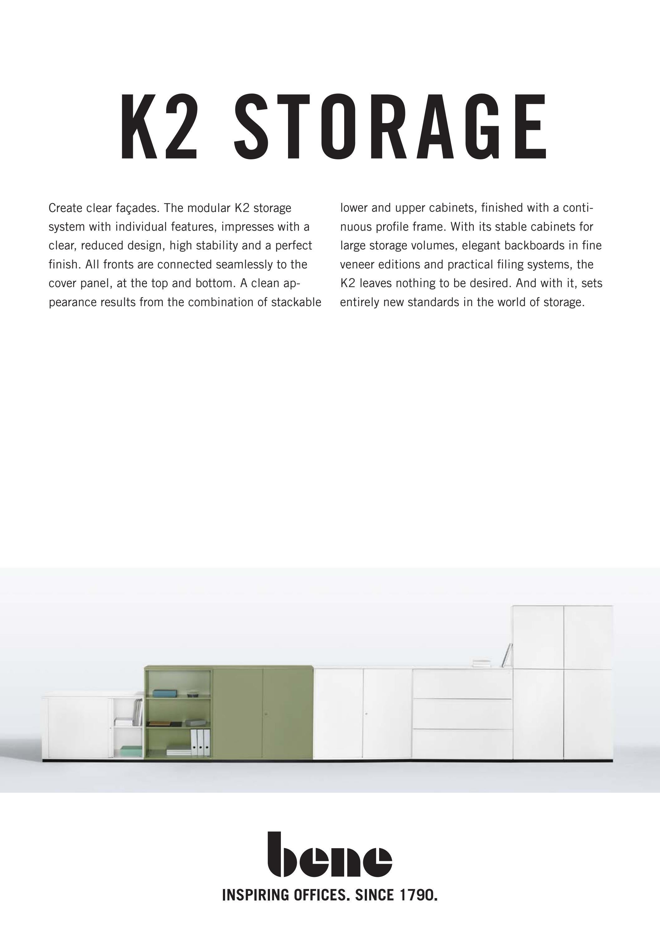 K2 Storage Product data sheet English by Bene Office - Issuu