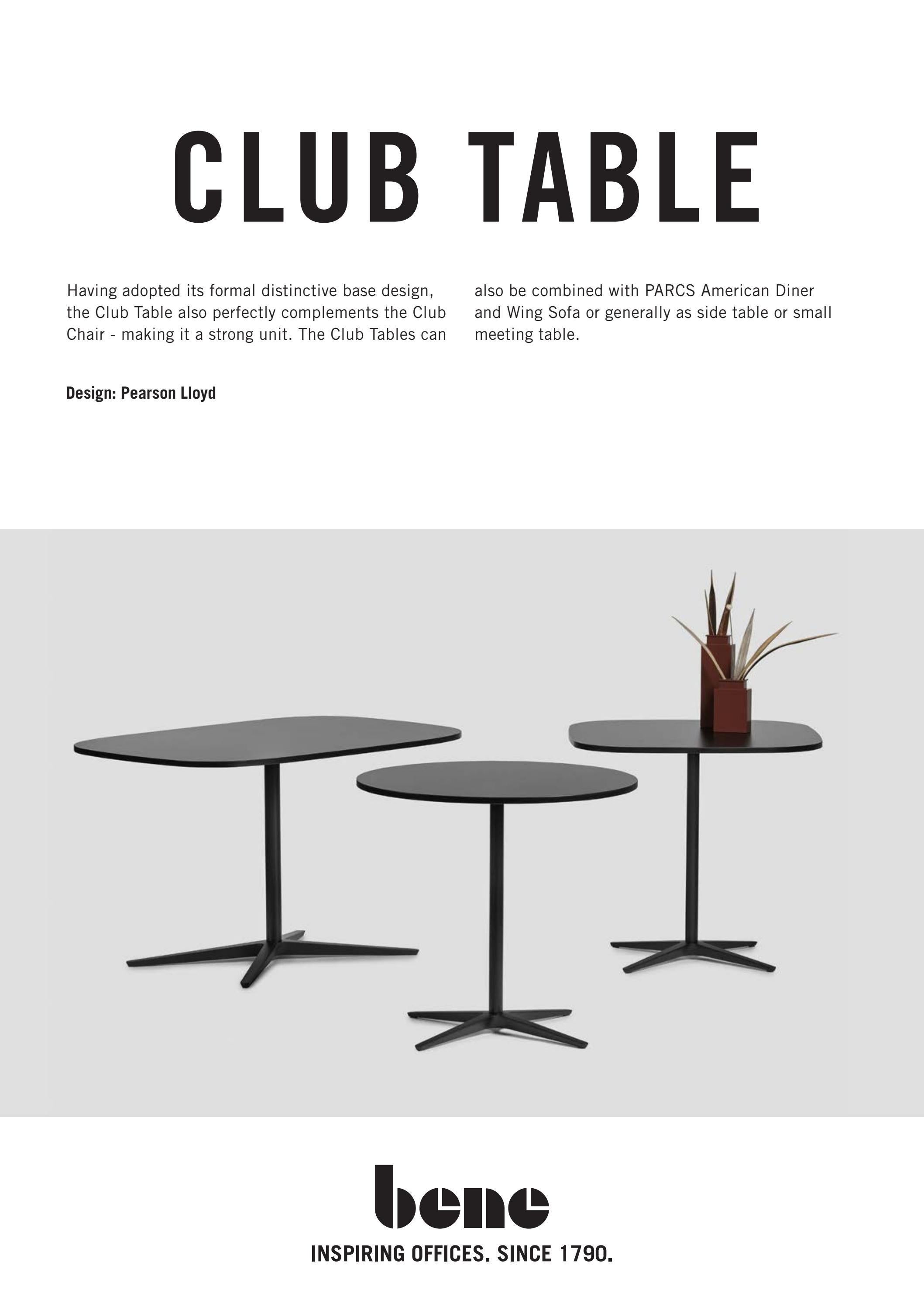 PARCS Club Table Product data sheet English by Bene Office - Issuu