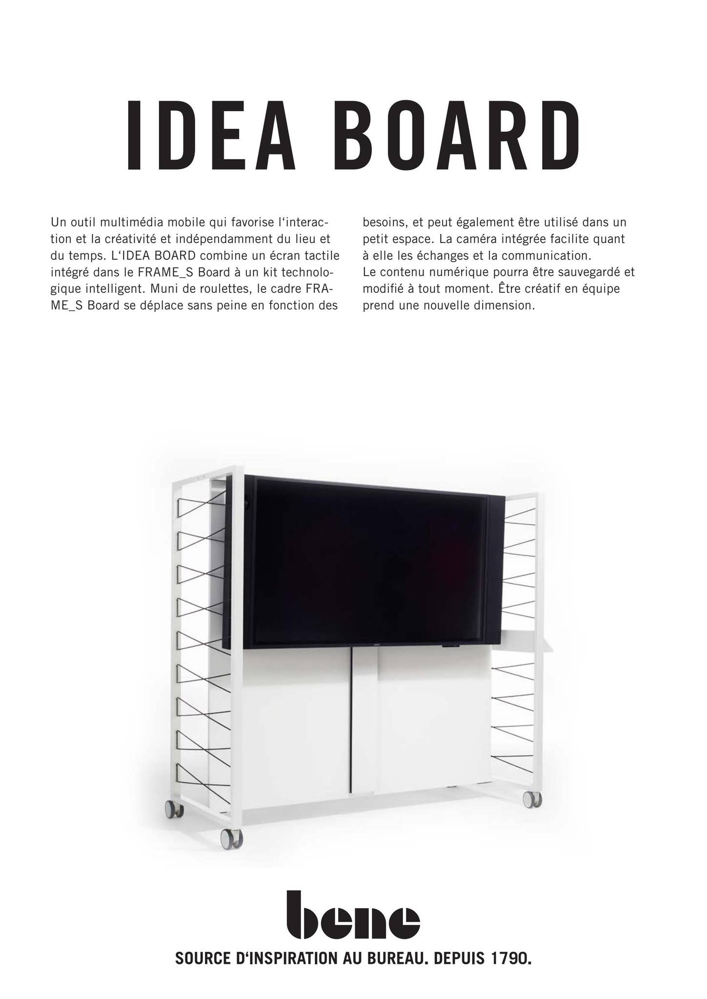 Idea Board Product data sheet Francais by Bene Office - Issuu