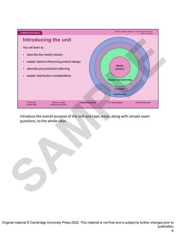 Cambridge Nationals Creative iMedia Teacher's Resource Sample by ...