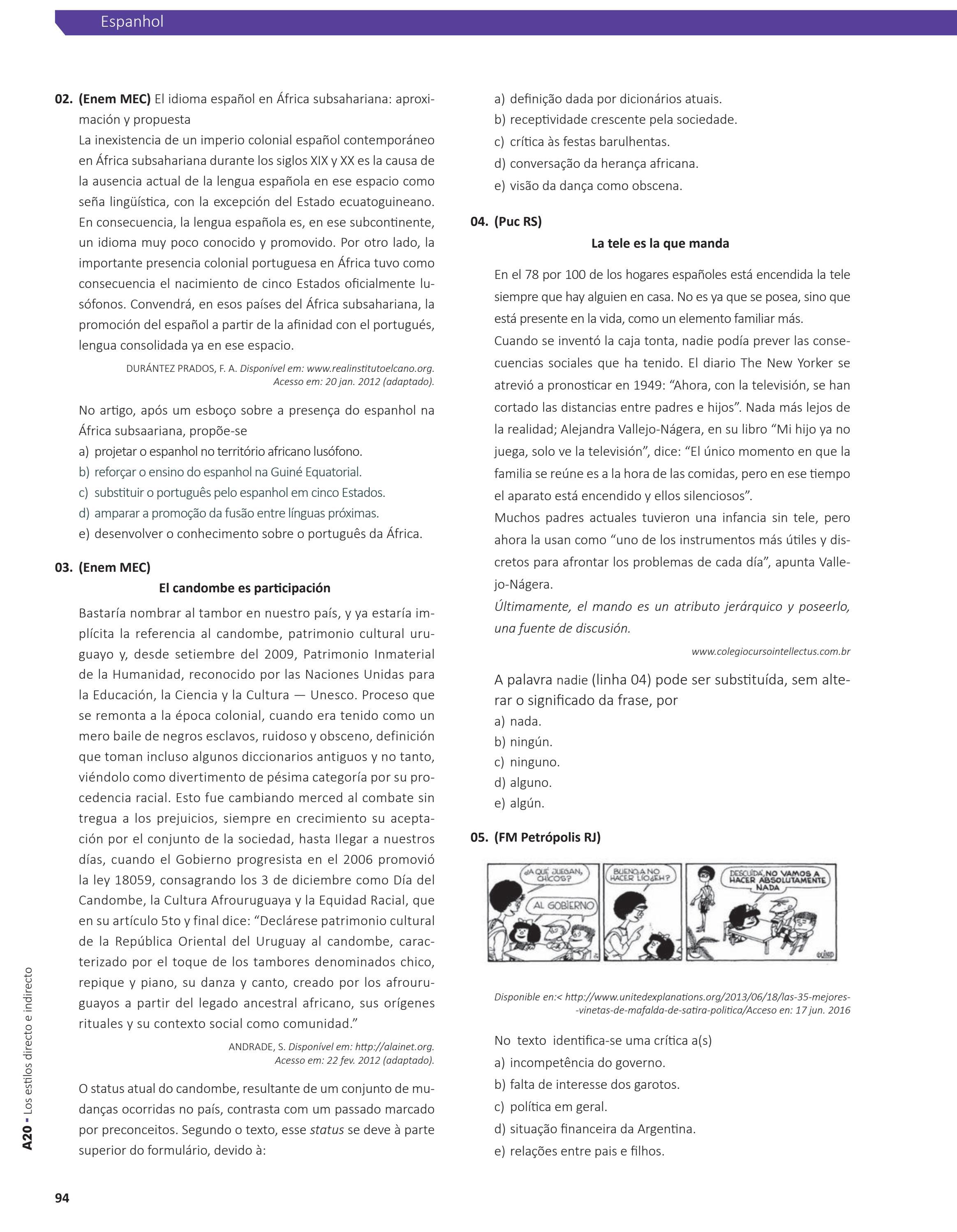 Coleção 10V - 2º Ano - Espanhol - Aluno by Editora Elabore - Issuu