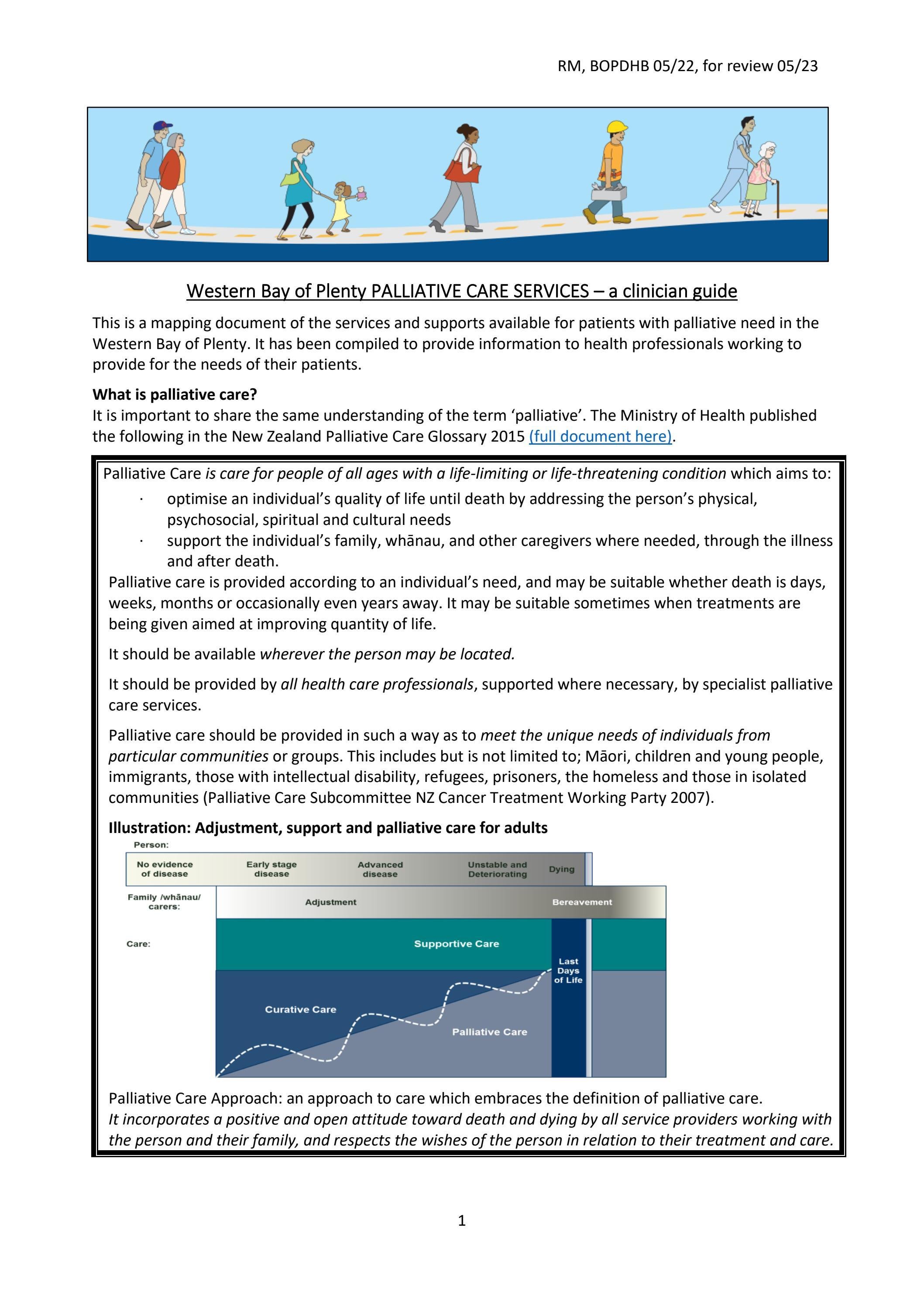 Palliative Care Services Mapping Guide WBOP by WBOP PHO - Issuu
