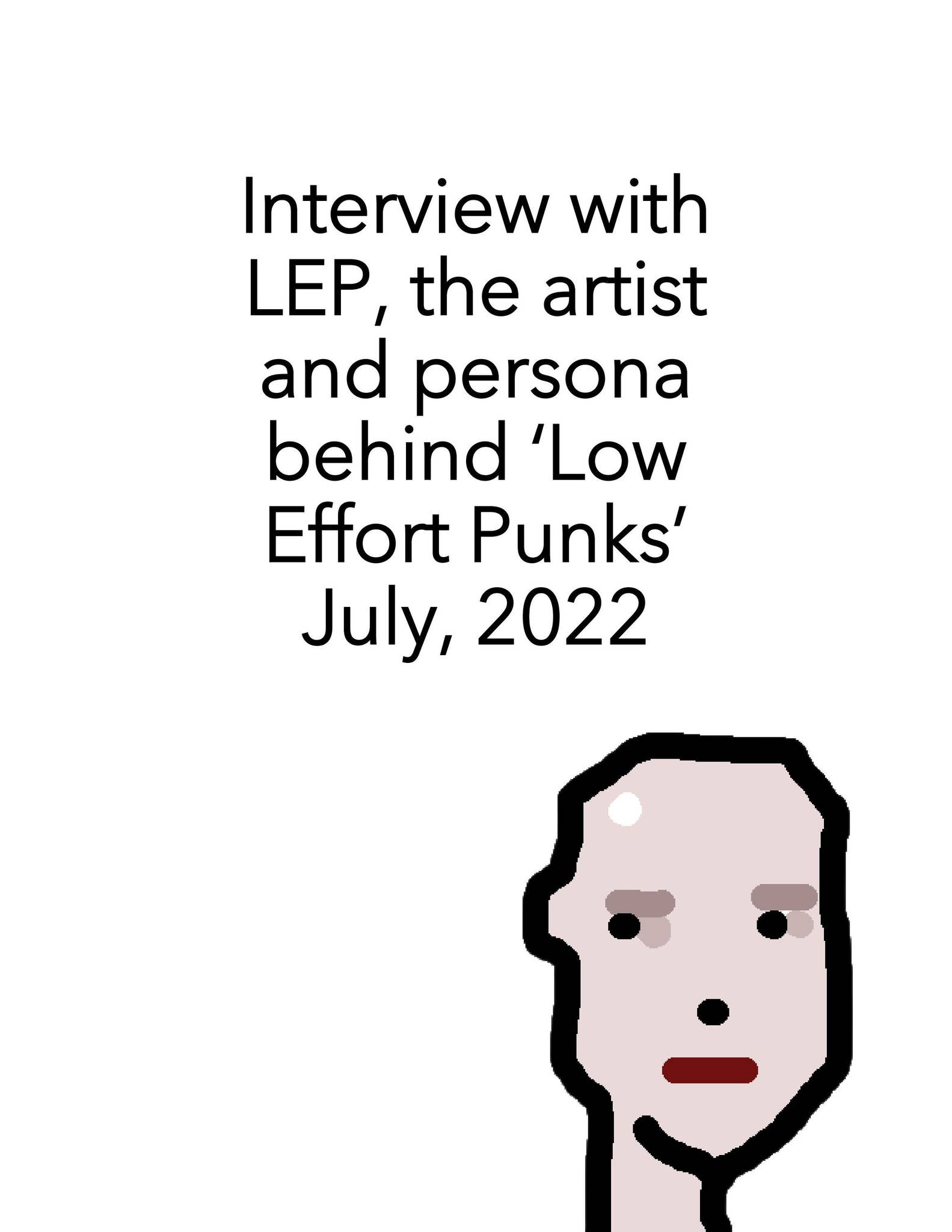 Interview with LEP, July 2022 by loweffortpunks - Issuu