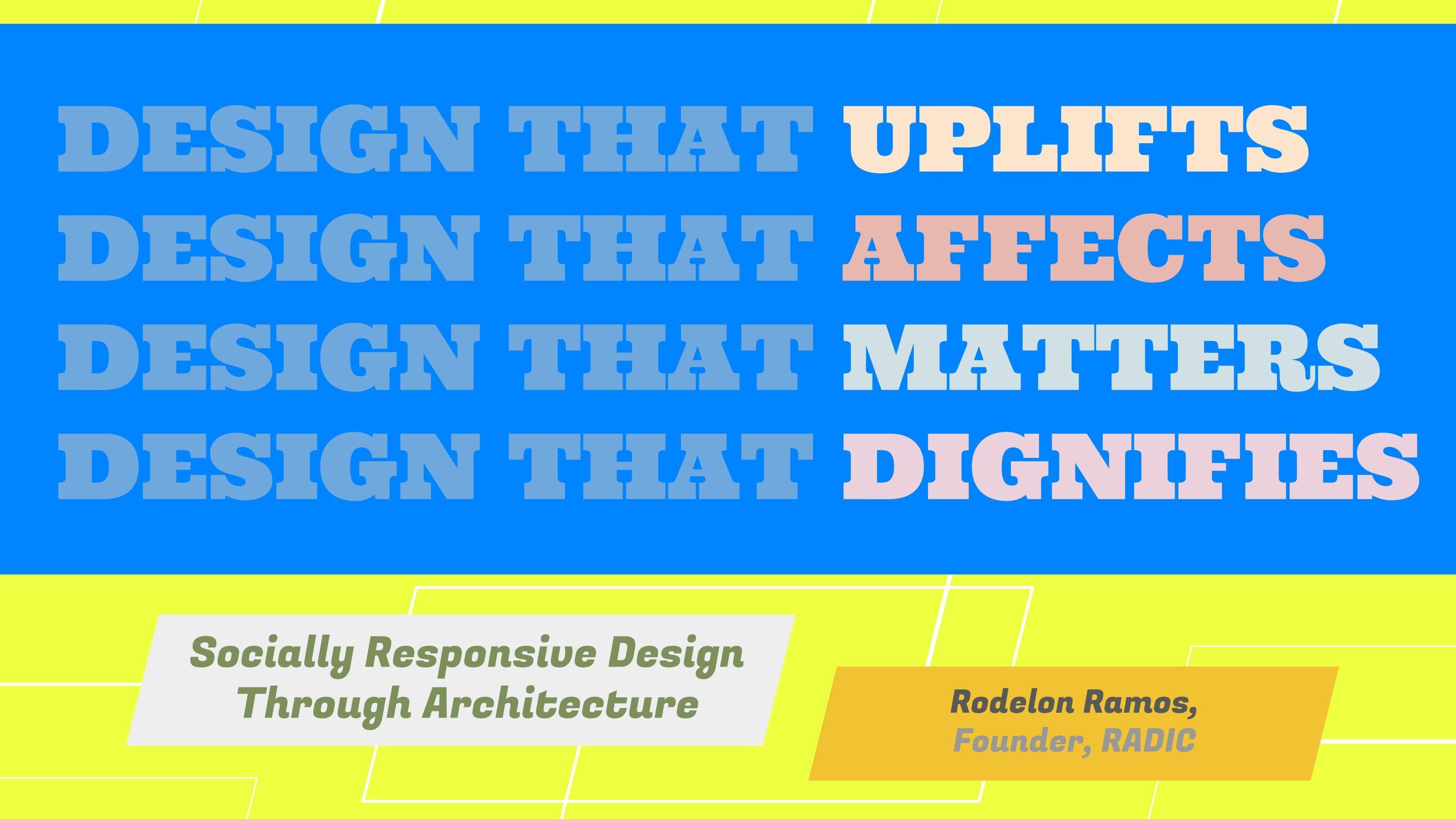 Socially Responsive Design Through Architecture by Rodelon Ramos - Issuu