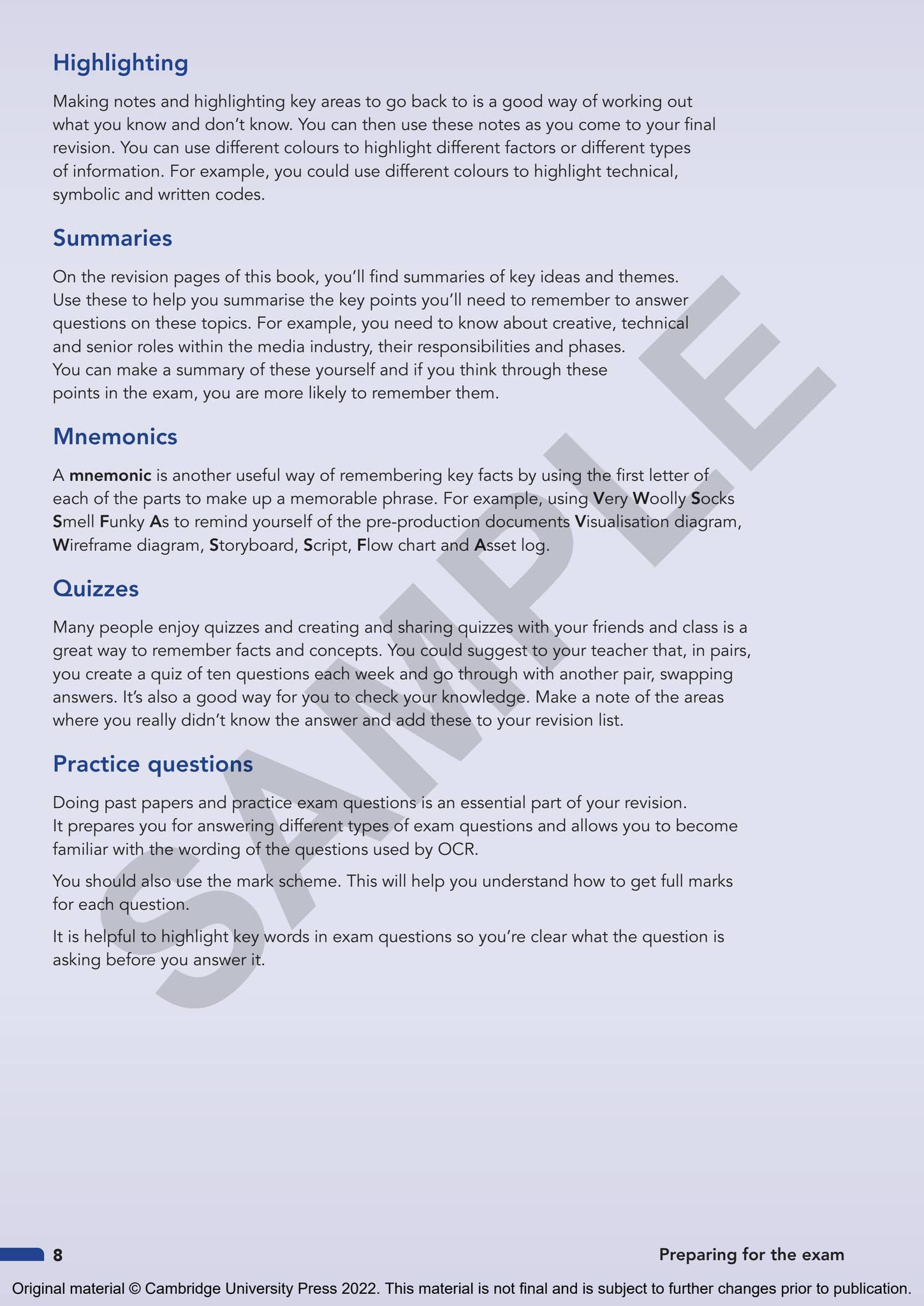 Cambridge Nationals Creative iMedia Revision Guide and Workbook Sample ...