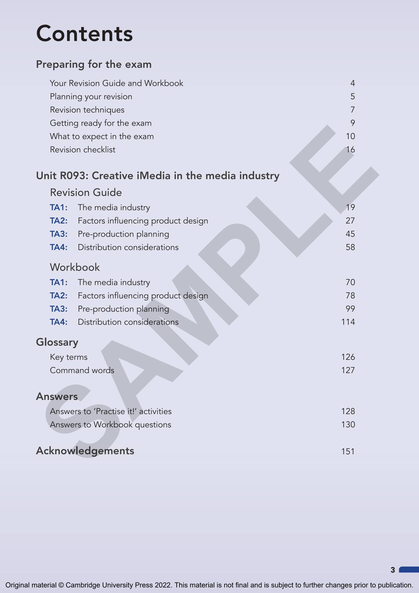 Cambridge Nationals Creative iMedia Revision Guide and Workbook Sample ...
