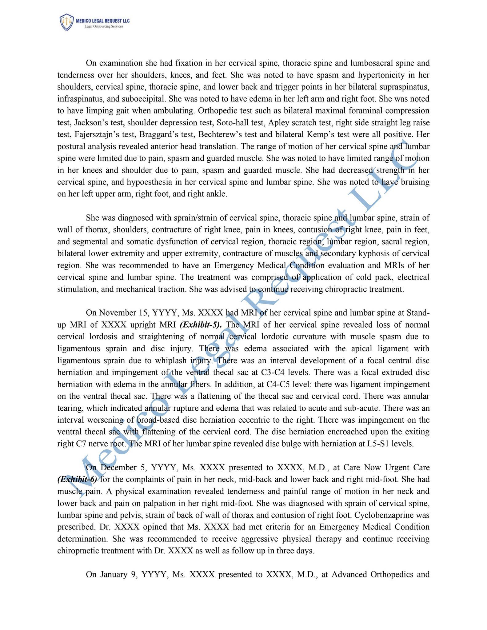 Settlement Demand Letter Sample-MVA | Medico Legal Request LLC by ...