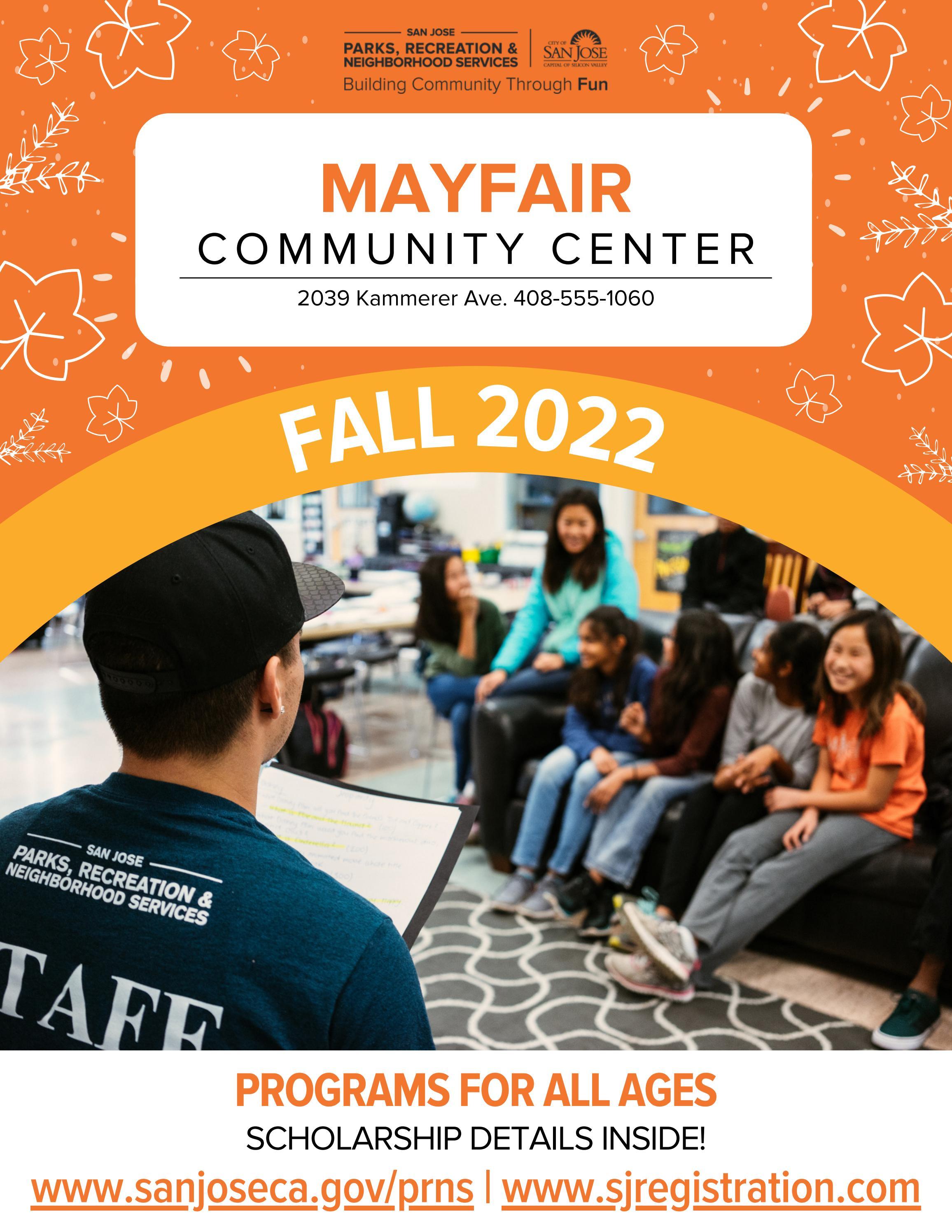 Community Activity Guide Fall 2022 Mayfair Community Center by San José ...