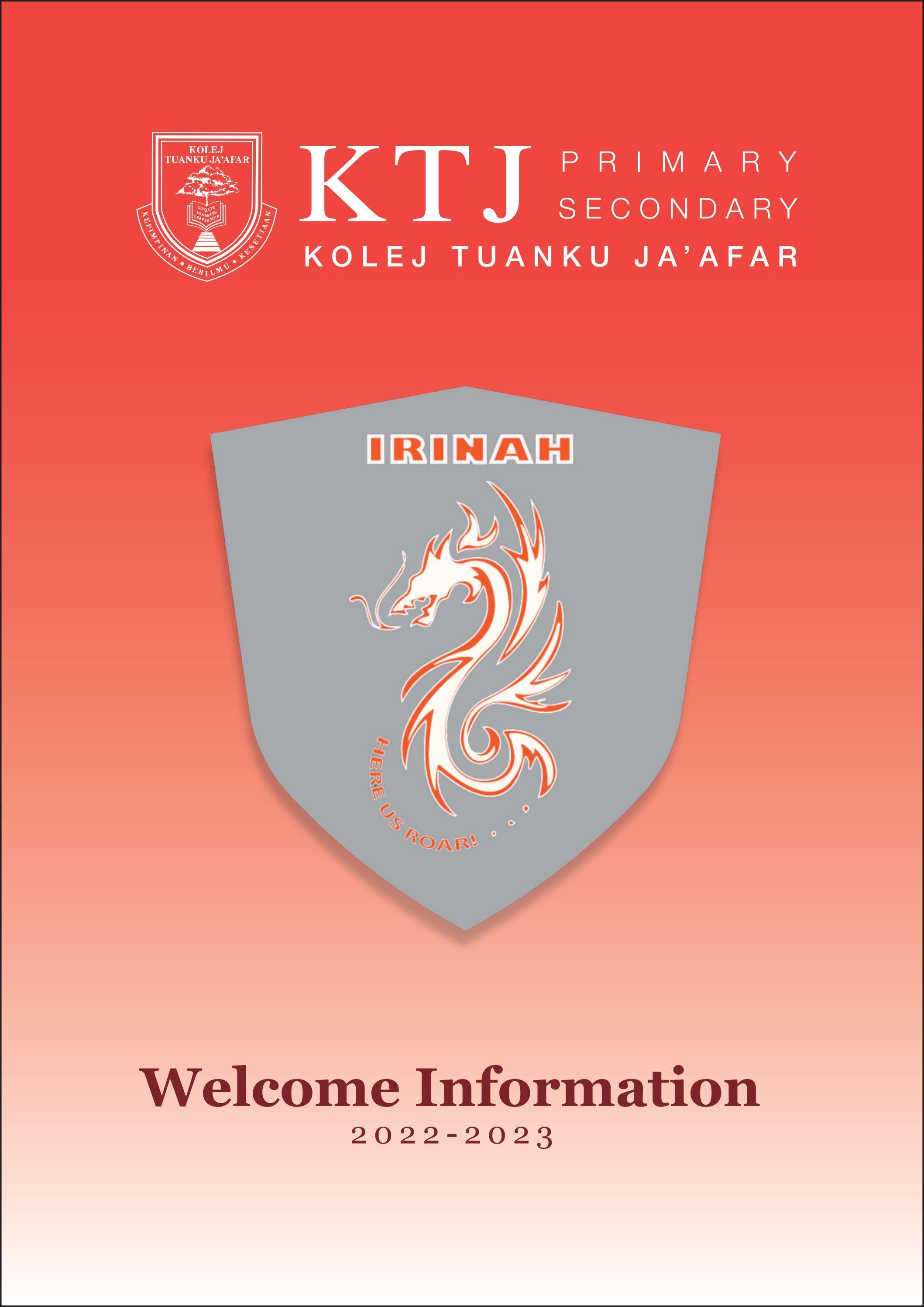 Irinah House Welcome Information | 2022-23 by Kolej Tuanku Ja'afar - Issuu