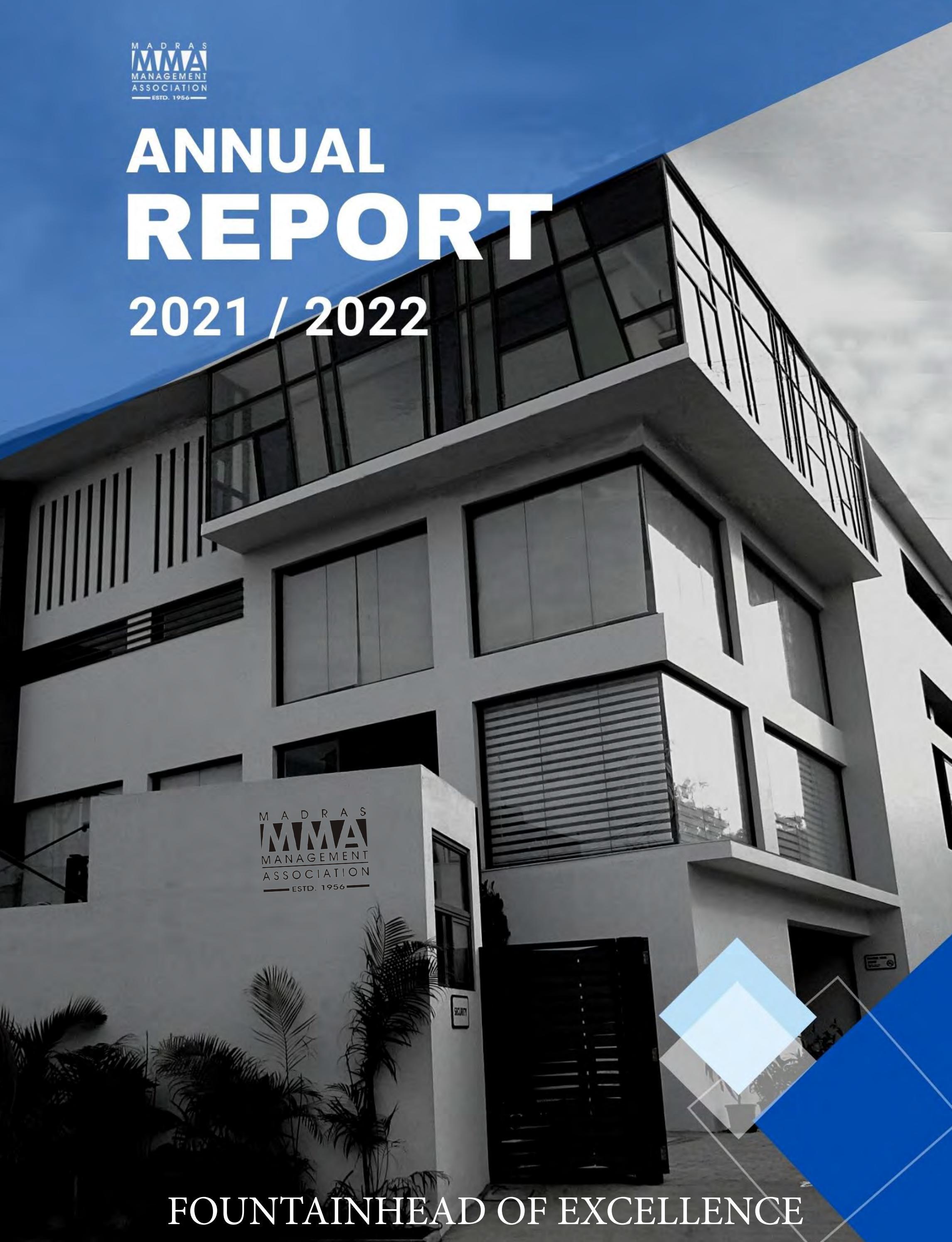 MMA Annual Report 2022 by Madras Management Association - Issuu