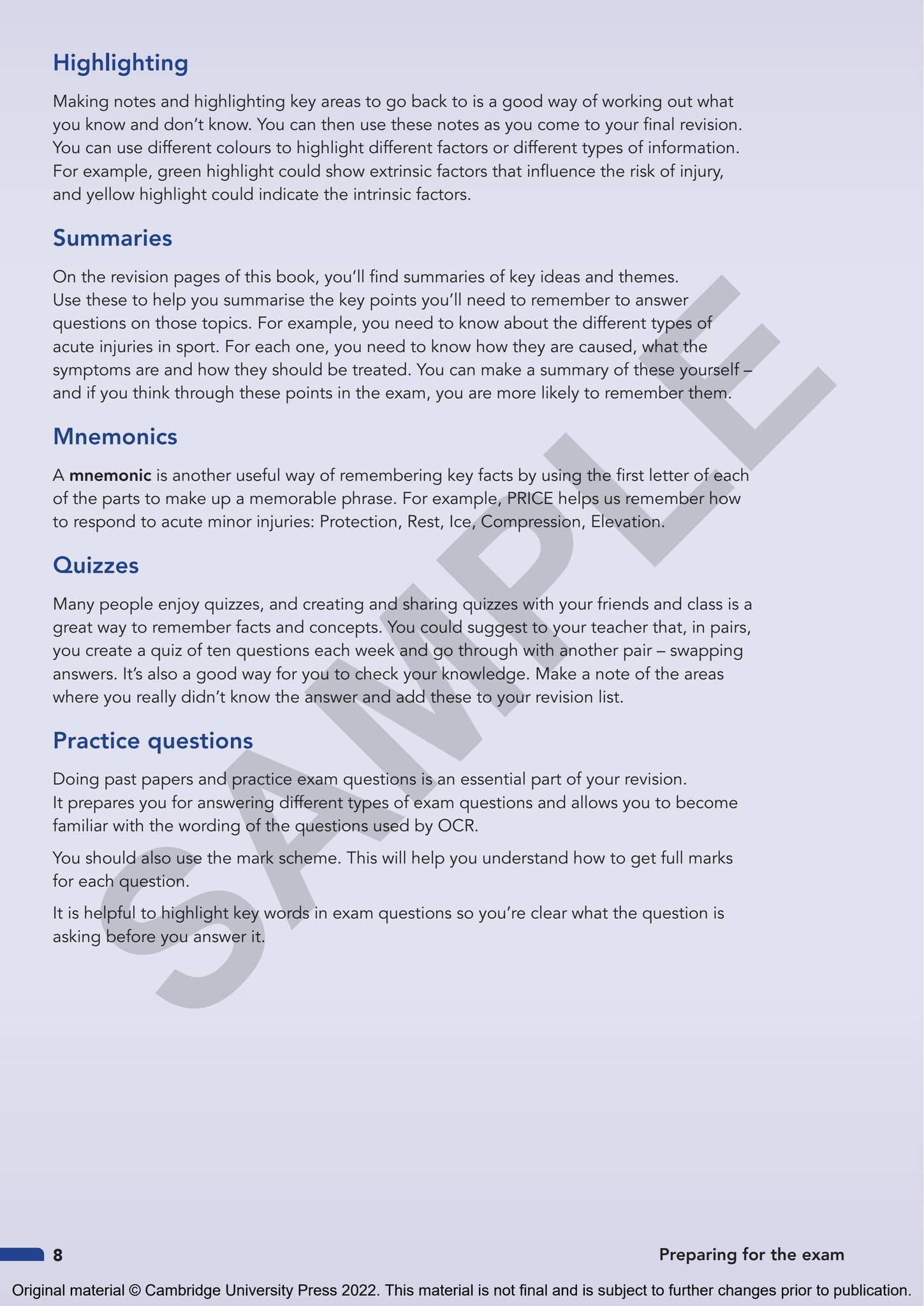 Cambridge National Sport Science Revision Guide Sample by Cambridge ...