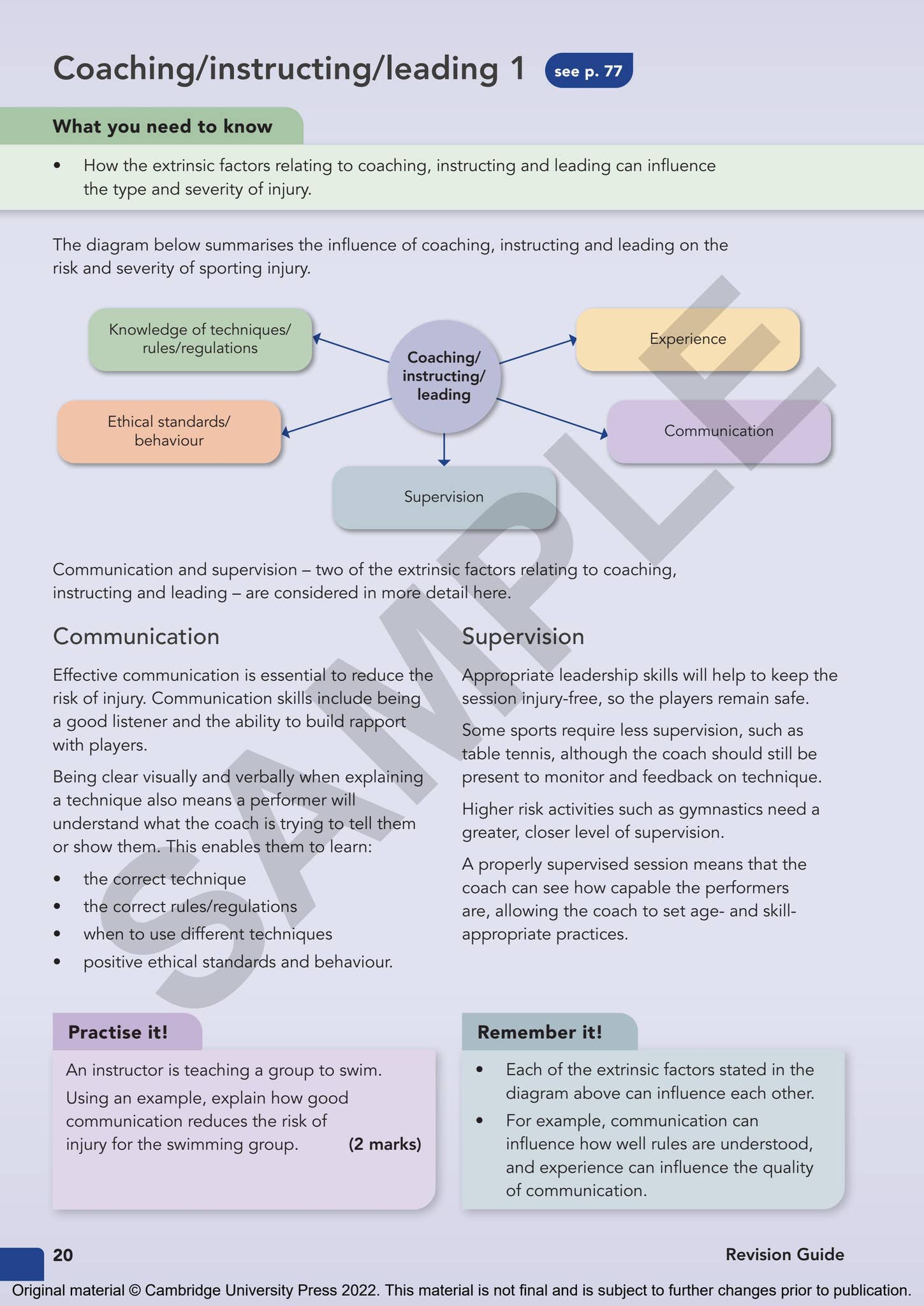 Cambridge National Sport Science Revision Guide Sample by Cambridge ...