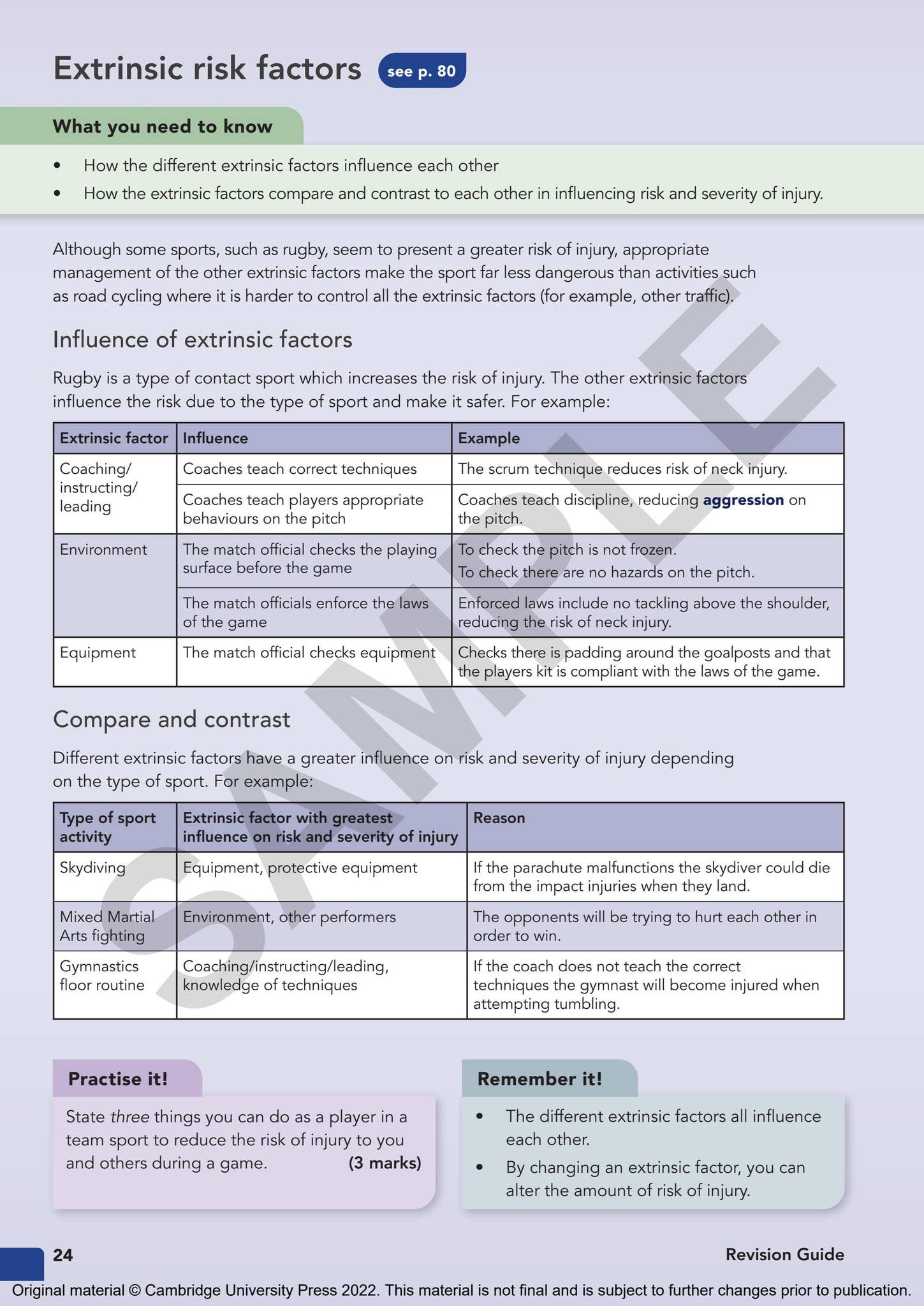 Cambridge National Sport Science Revision Guide Sample by Cambridge ...