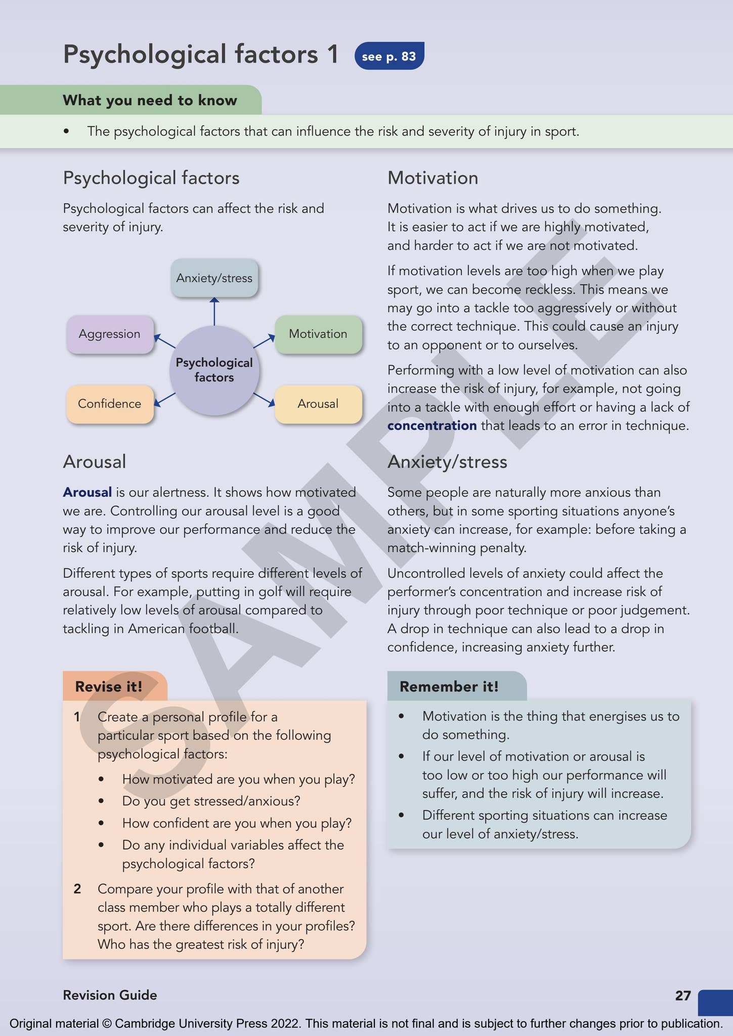 Cambridge National Sport Science Revision Guide Sample by Cambridge ...