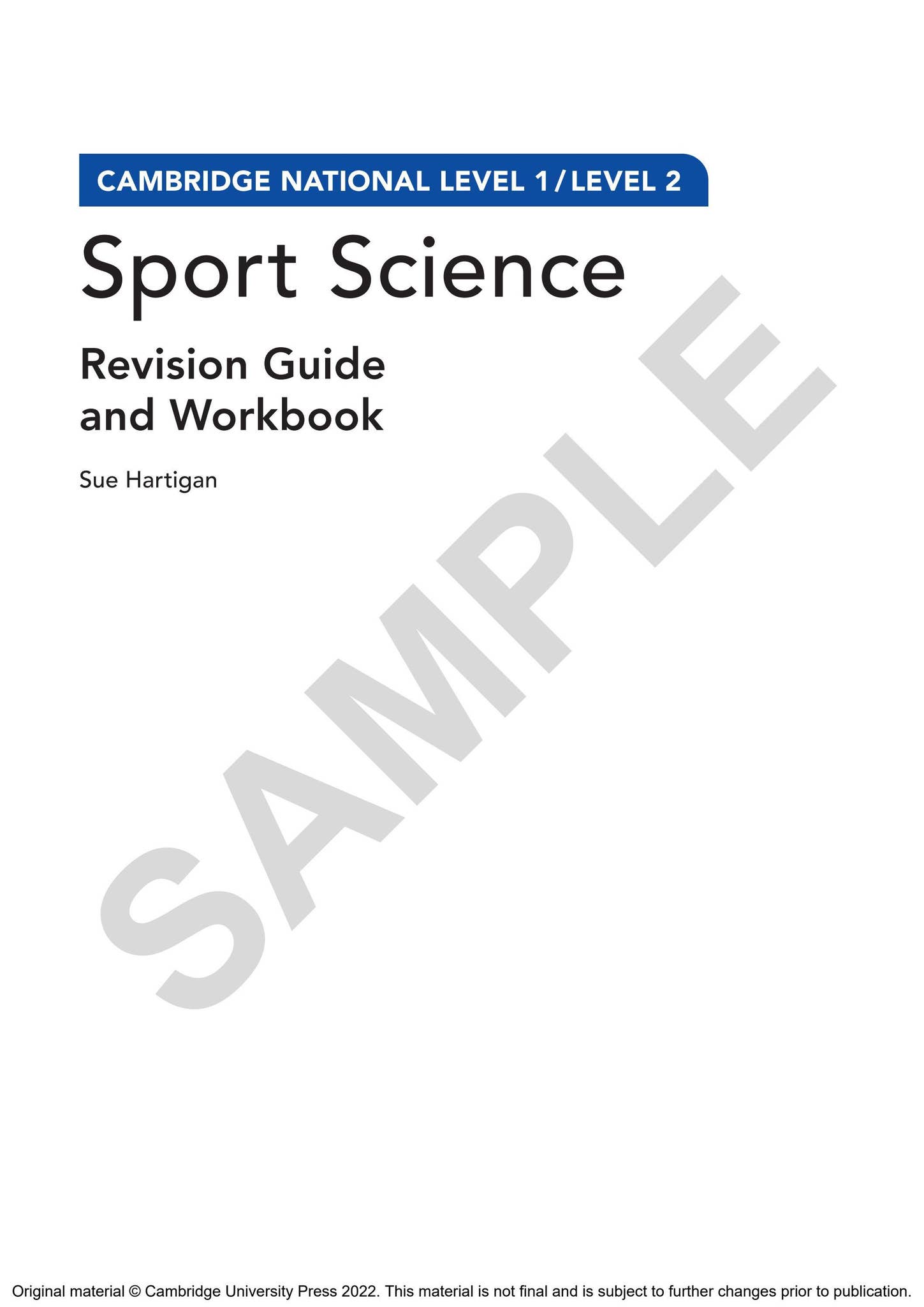 Cambridge National Sport Science Revision Guide Sample by Cambridge ...