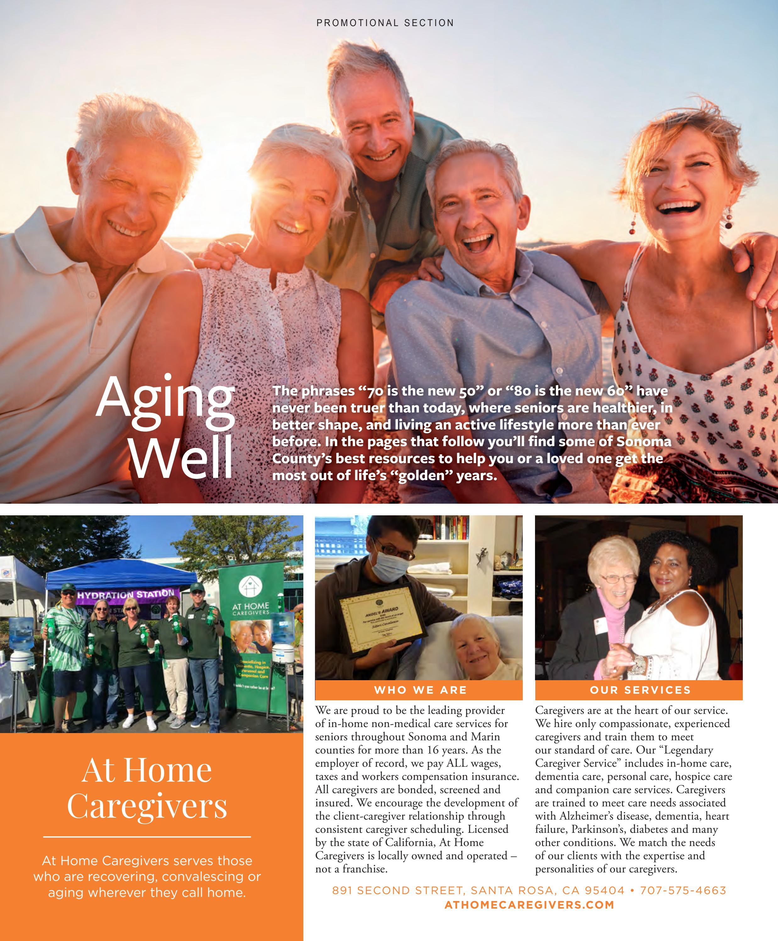 Sonoma Magazine Aging Well 2021 by SMIDigital Operations - Issuu