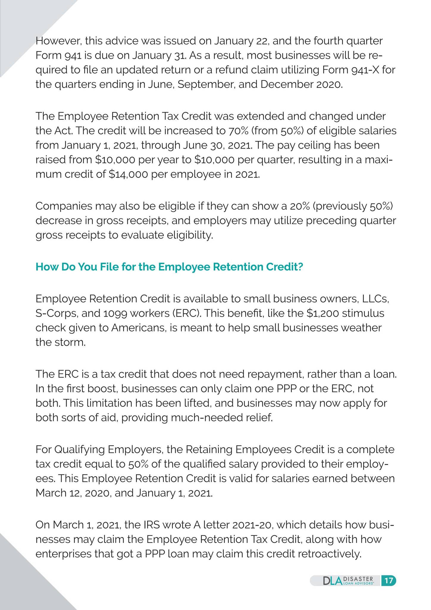 How to Claim the Employee Retention Credit (ERC)? by Employee Retention ...