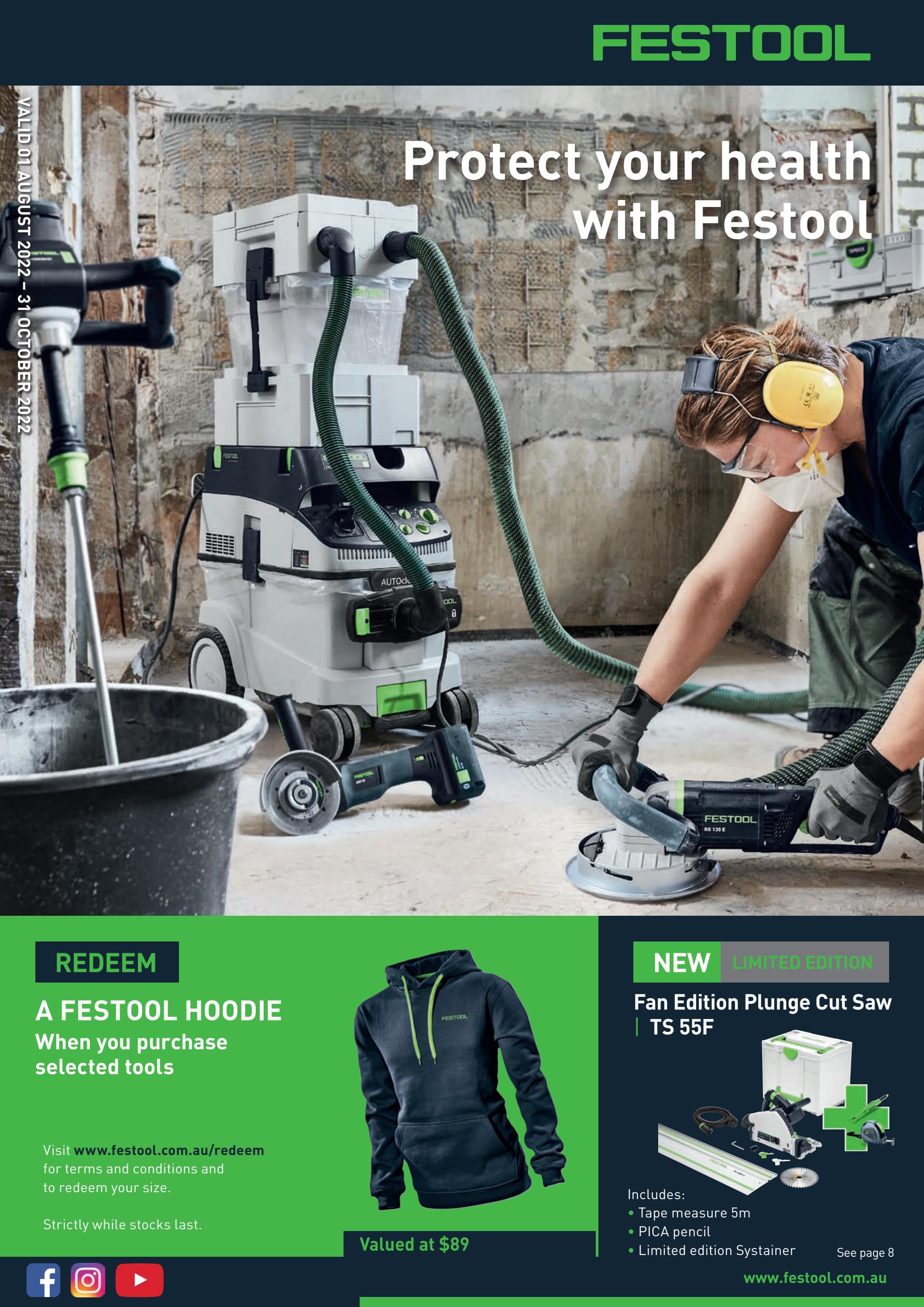 Protect Your Health With Festool - AUG - OCT 2022 Campaign - This ...