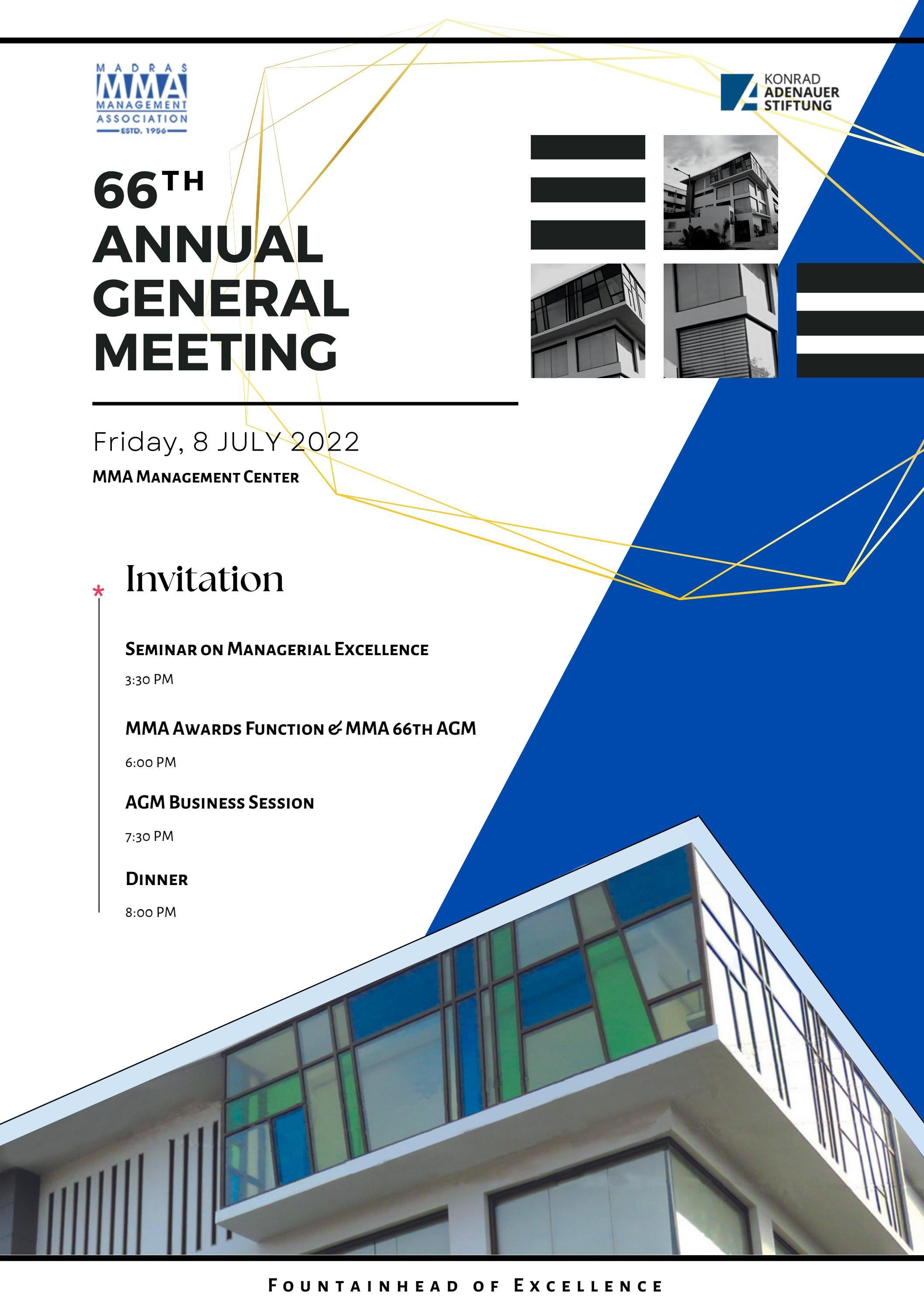 MAME & MMA 66th AGM - 8 Jul 2022 by Madras Management Association - Issuu