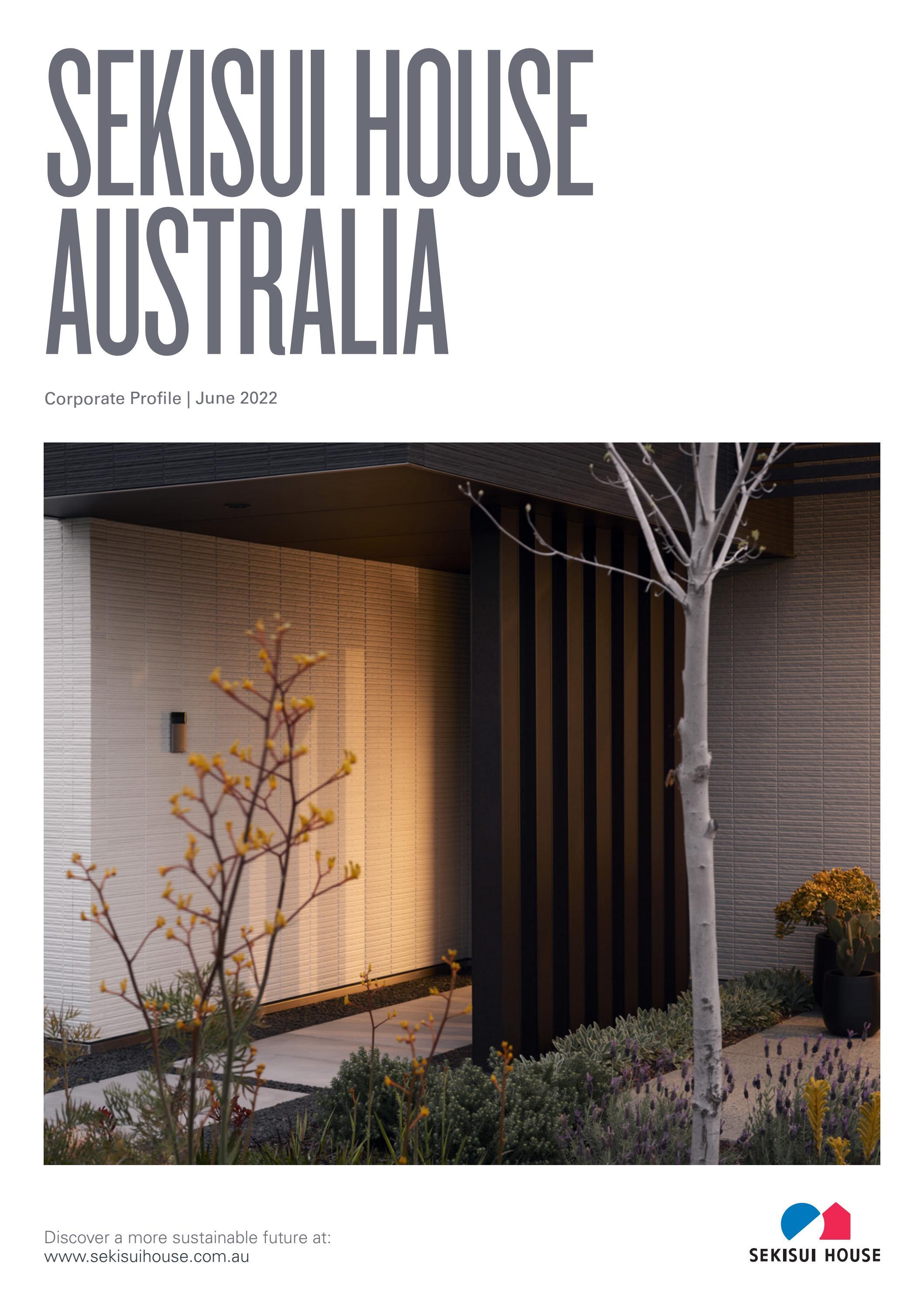 Sekisui House Australia - Corporate Profile June 2022 by sekisuihouseau ...
