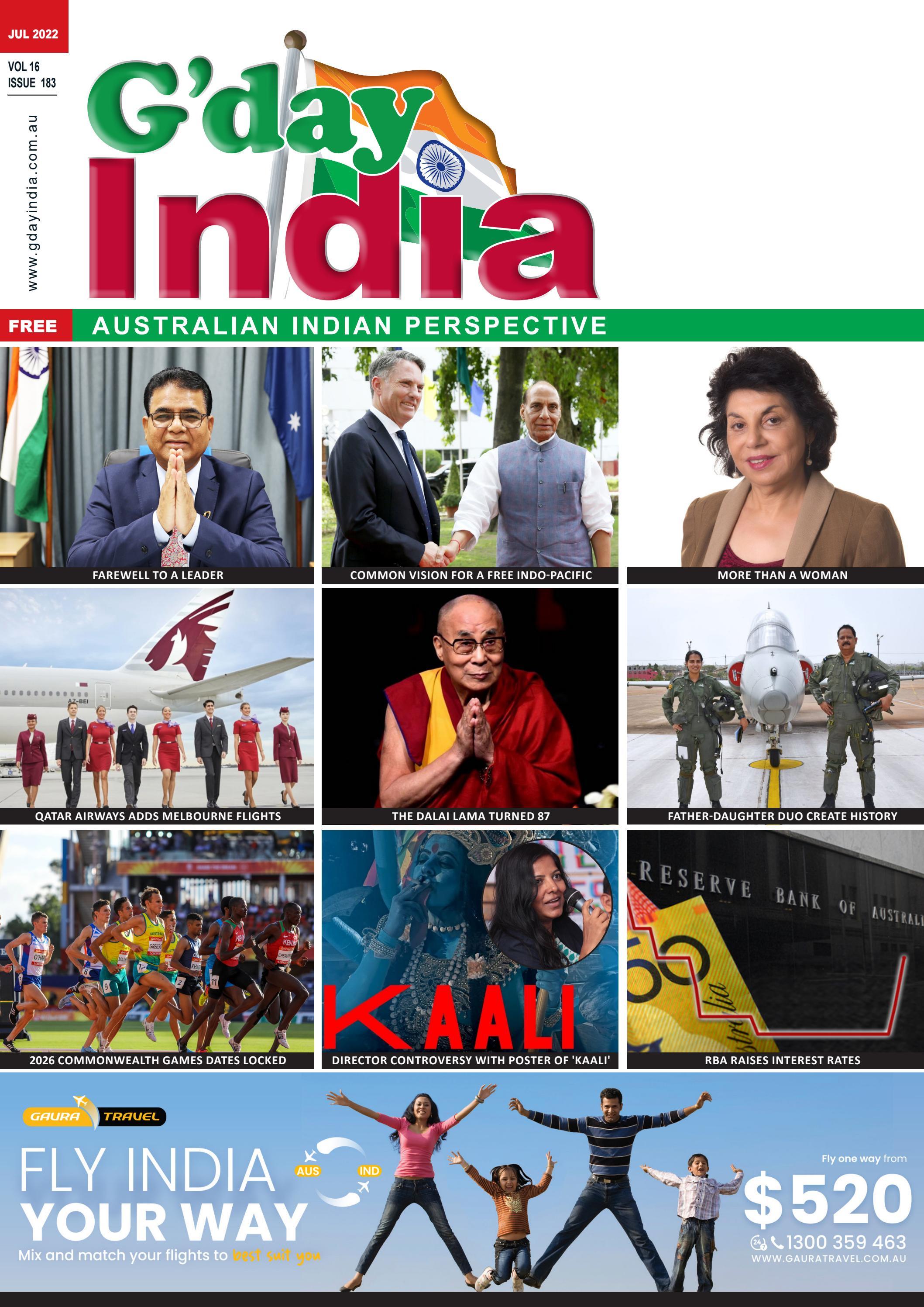 G'Day India Jul 2022 Issue 183 by gdayindia - Issuu