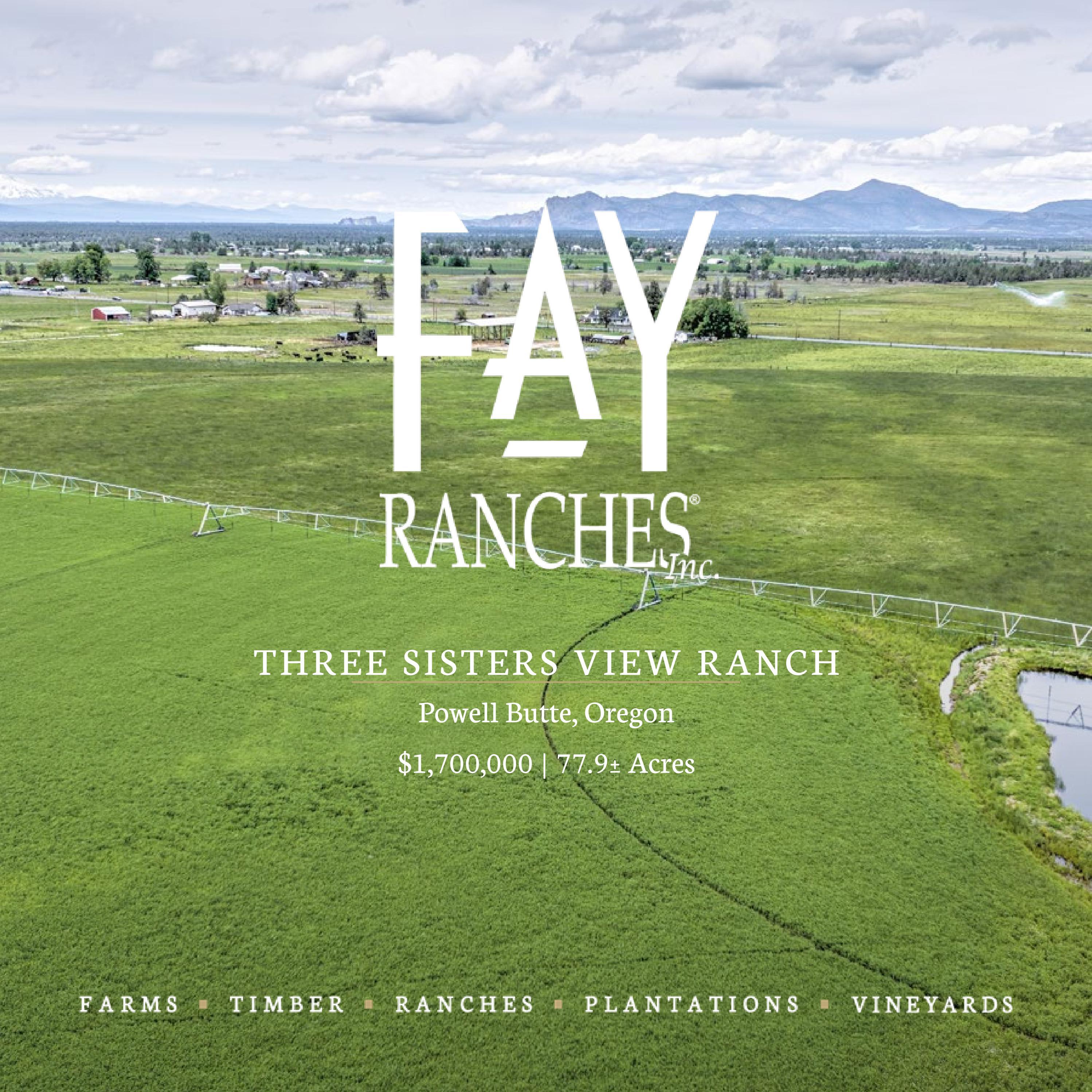 Three Sisters View Ranch | Fay Ranches by Fay Ranches - Issuu
