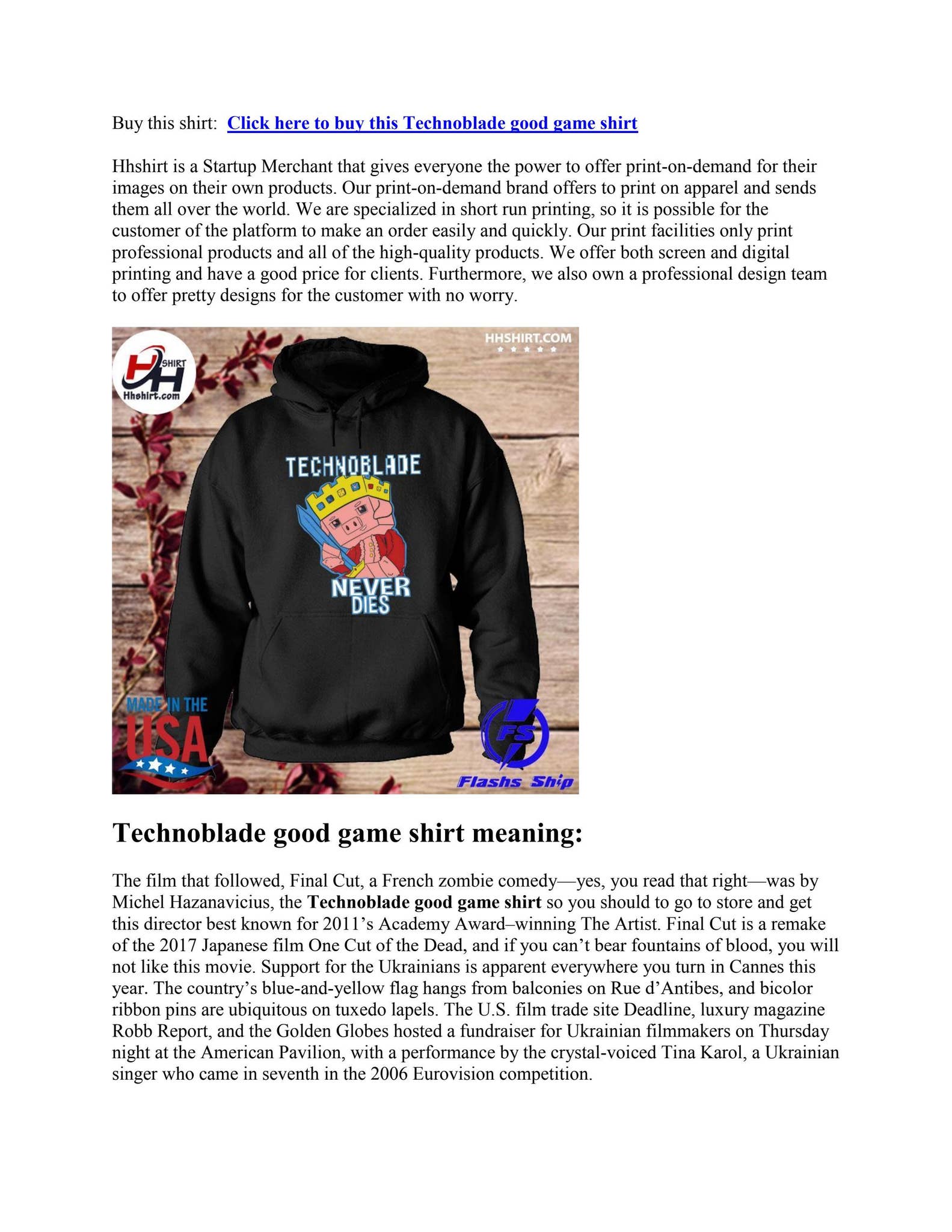 Technoblade good game shirt by Hhshirt - Issuu